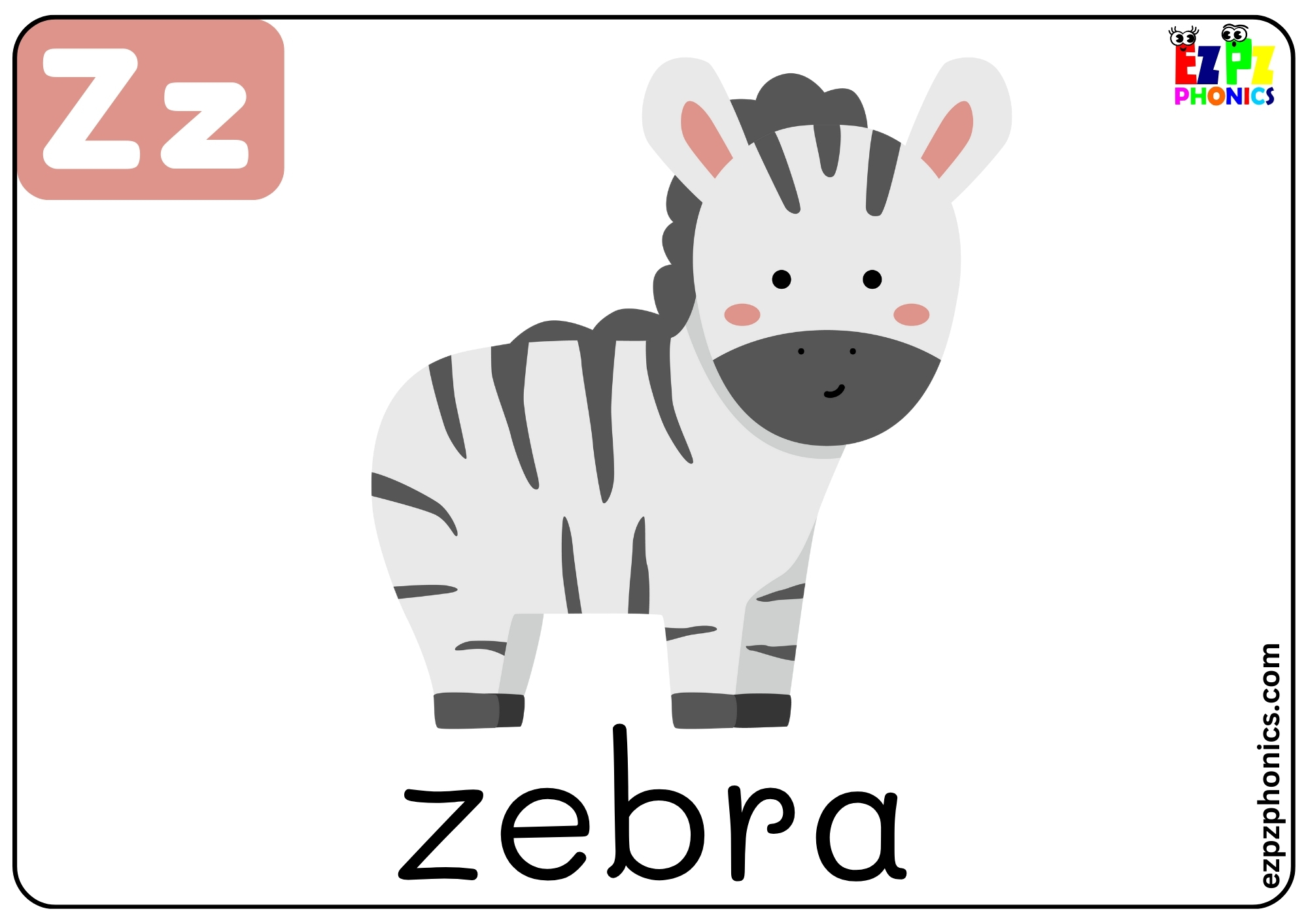 A to Z ABC Phonics Fun For Kids. Complete set of 26 Flashcards ...