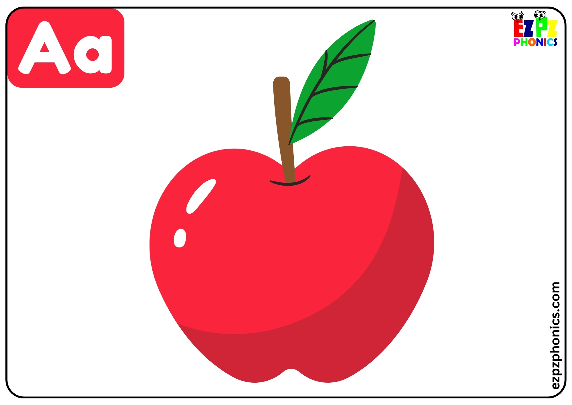 A to Z ABC Phonics Fun For Kids. Complete set of flashcards with words ...