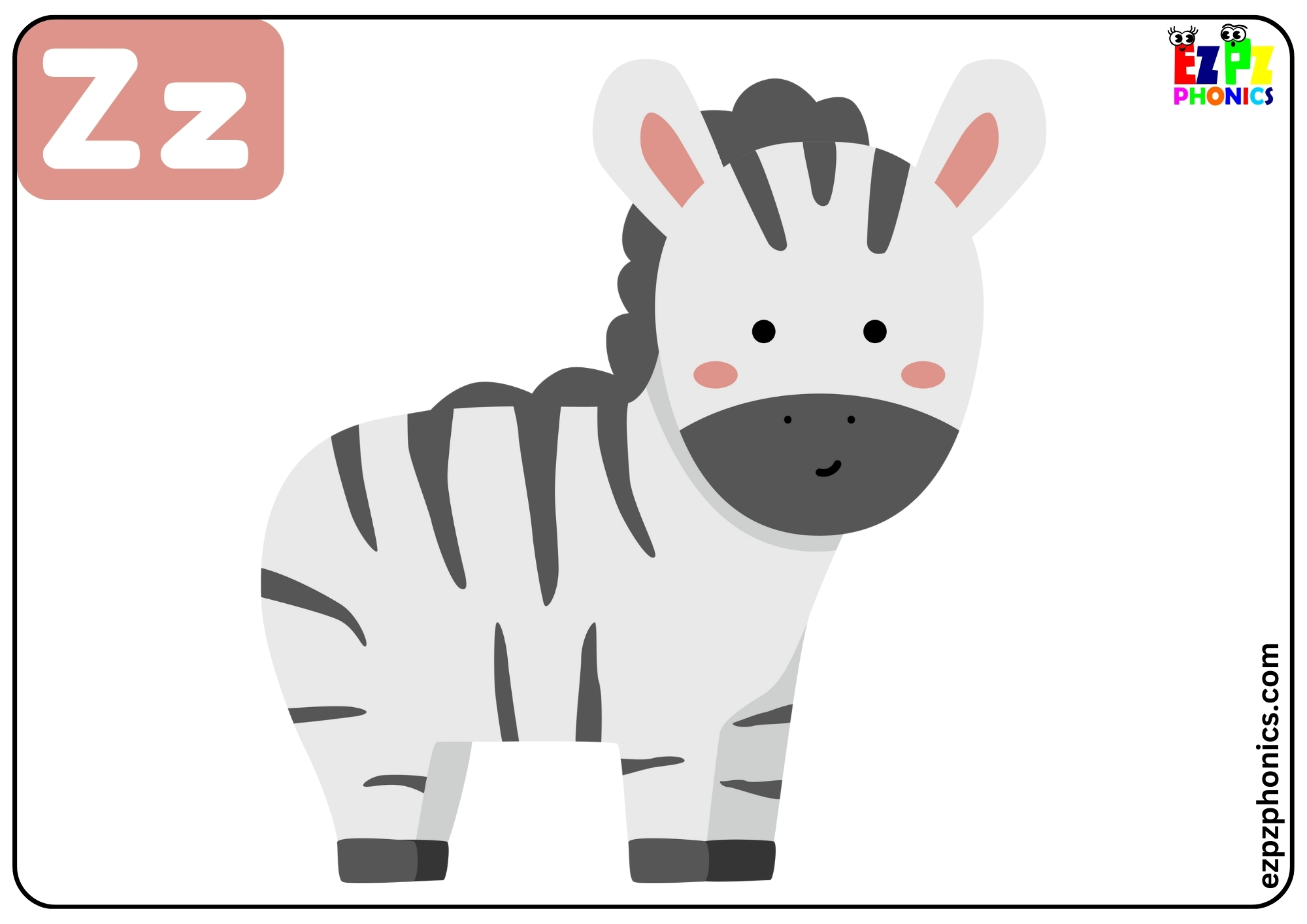 A to Z ABC Phonics Fun For Kids. Complete set of flashcards with words ...