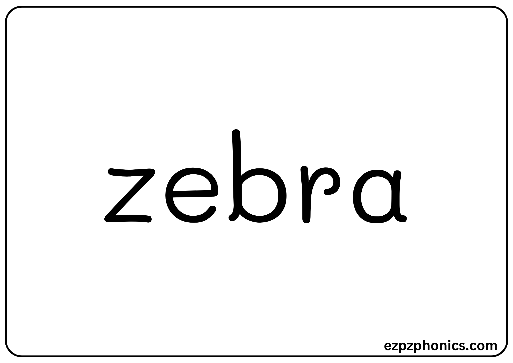 A to Z ABC Phonics Fun For Kids. Complete set of flashcards with words ...