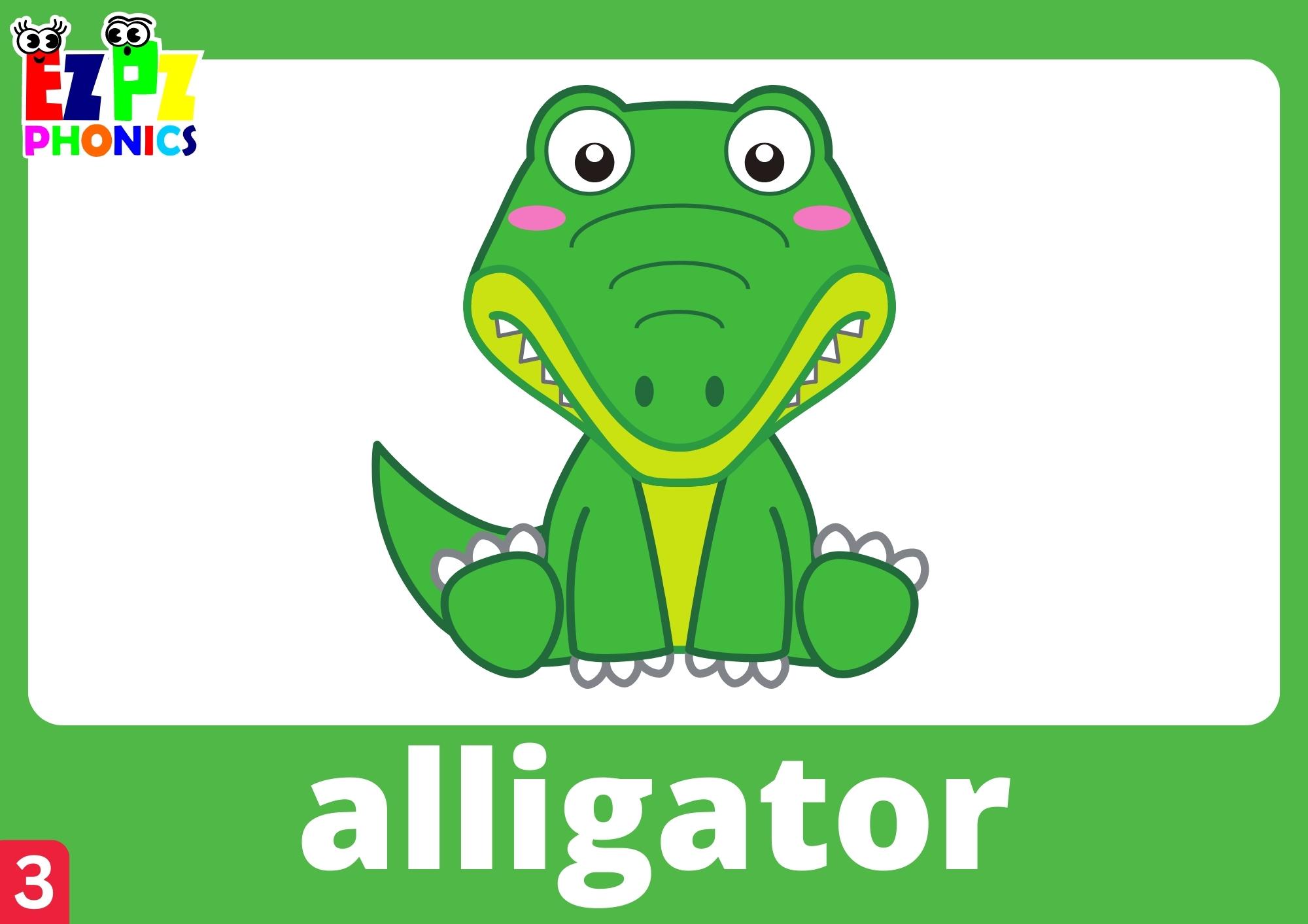 Letter Aa Words Phonics Flashcards with Images and Words Free Printable ...