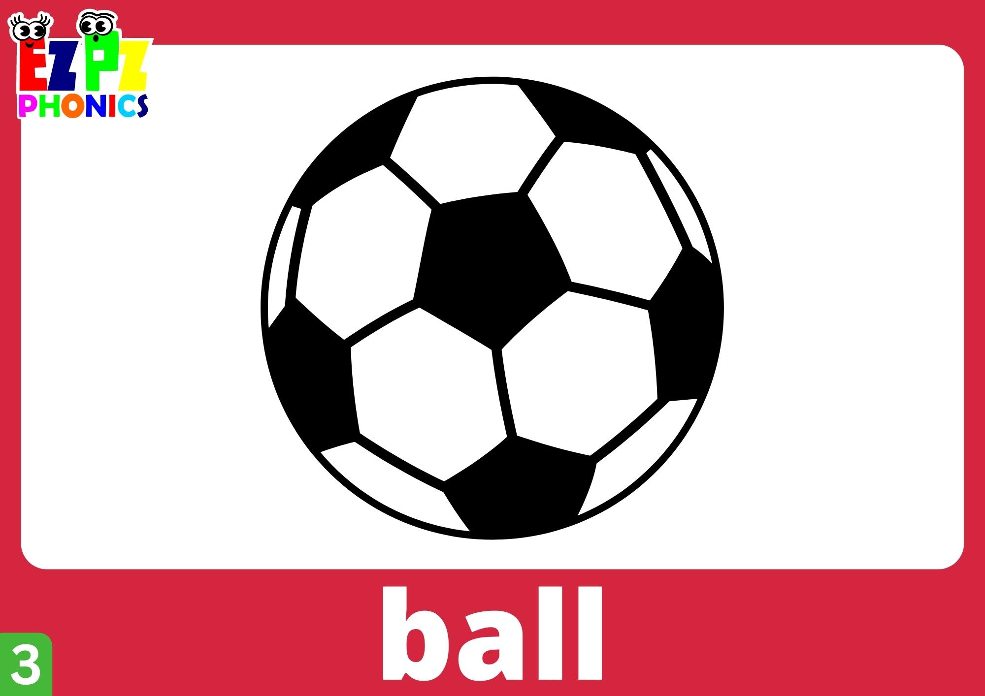 Letter Bb Words Phonics Flashcards with Images and Words Free Printable ...