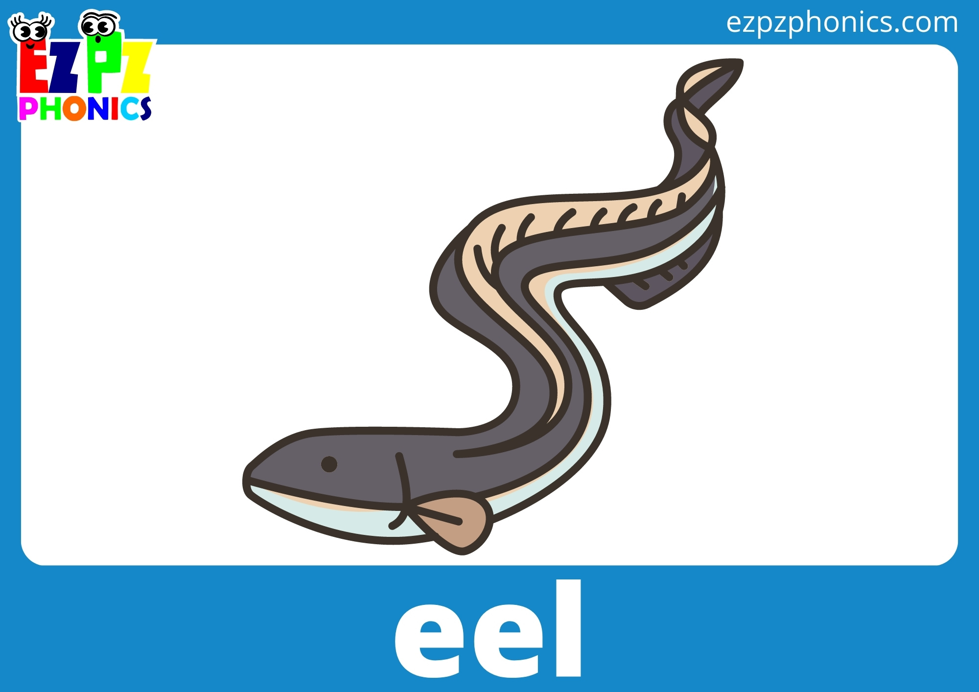 E Beginning Sounds Flashcards with Words Phonics Letter Sounds ...