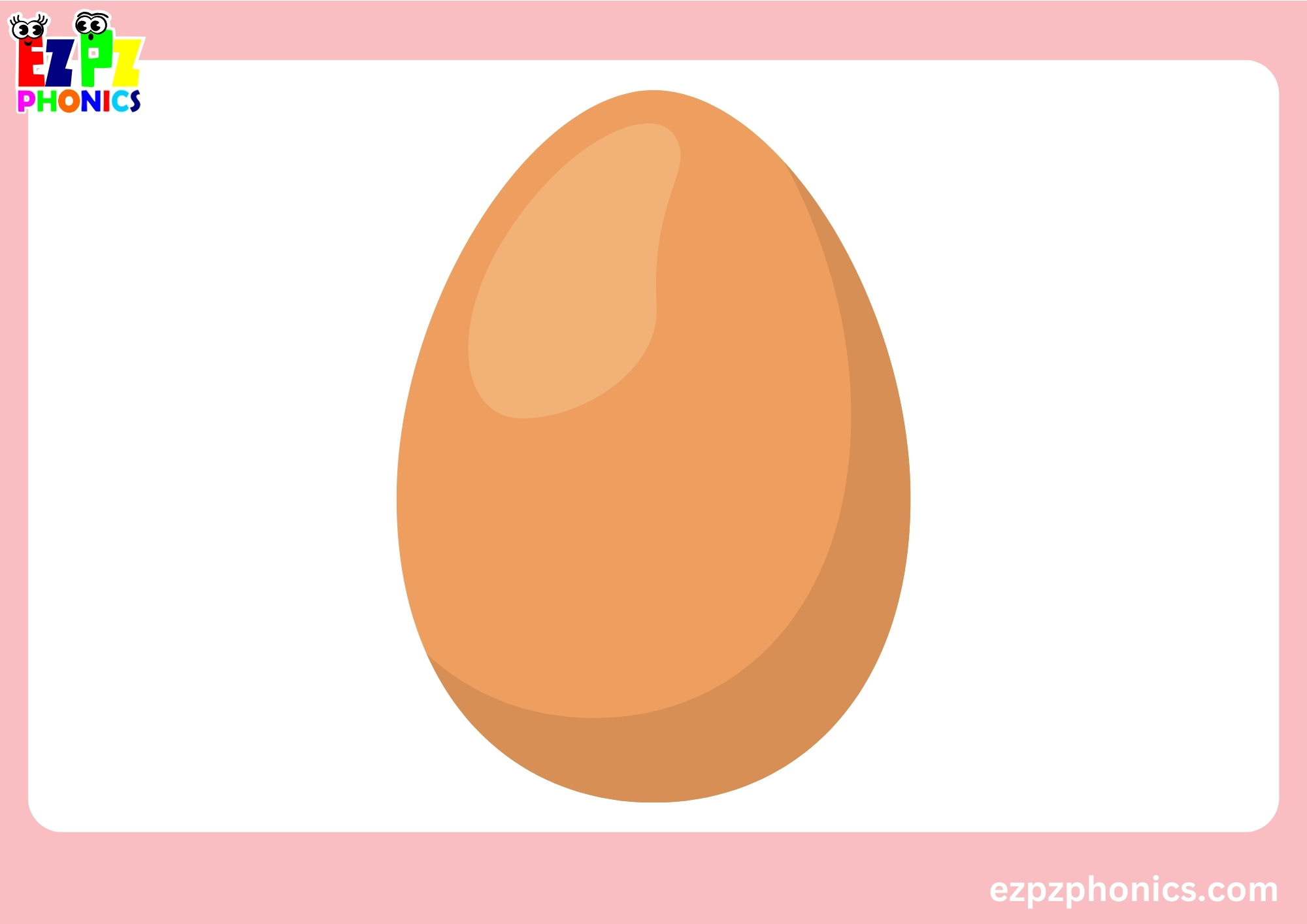 Letter E Free Kindergarten Phonics Alphabet Letter Sounds Flashcards ...