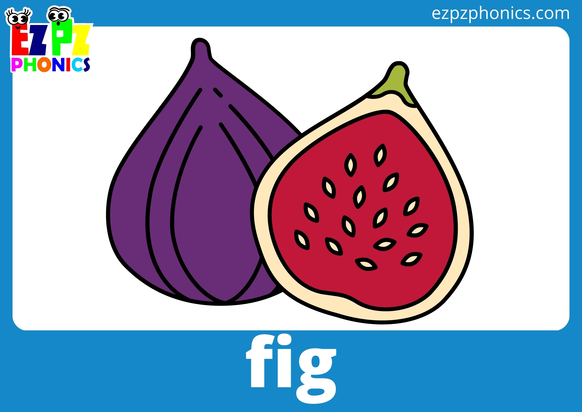 F Beginning Sound Flashcard - ezpzphonics.com