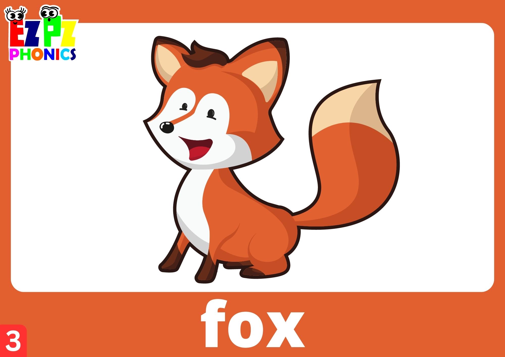 Letter Ff Words Phonics Flashcards with Images and Words Free Printable ...