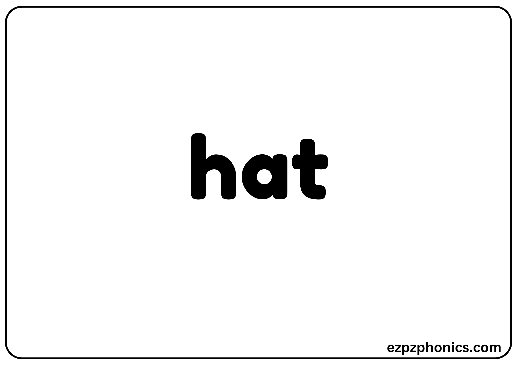 Letter H Free Kindergarten Phonics Alphabet Letter Sounds Flashcards ...