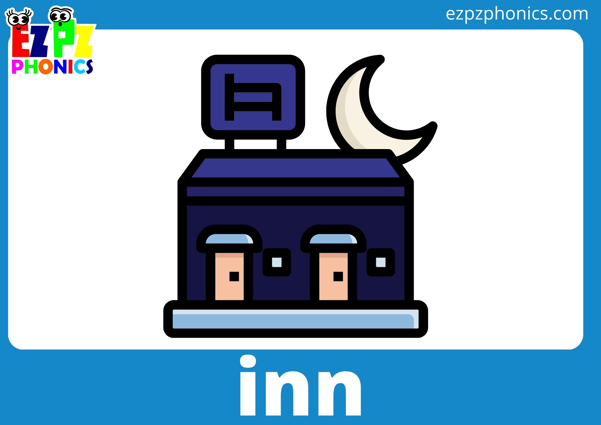 I Beginning Sounds Full Page Flashcards with Words Phonics Letter ...