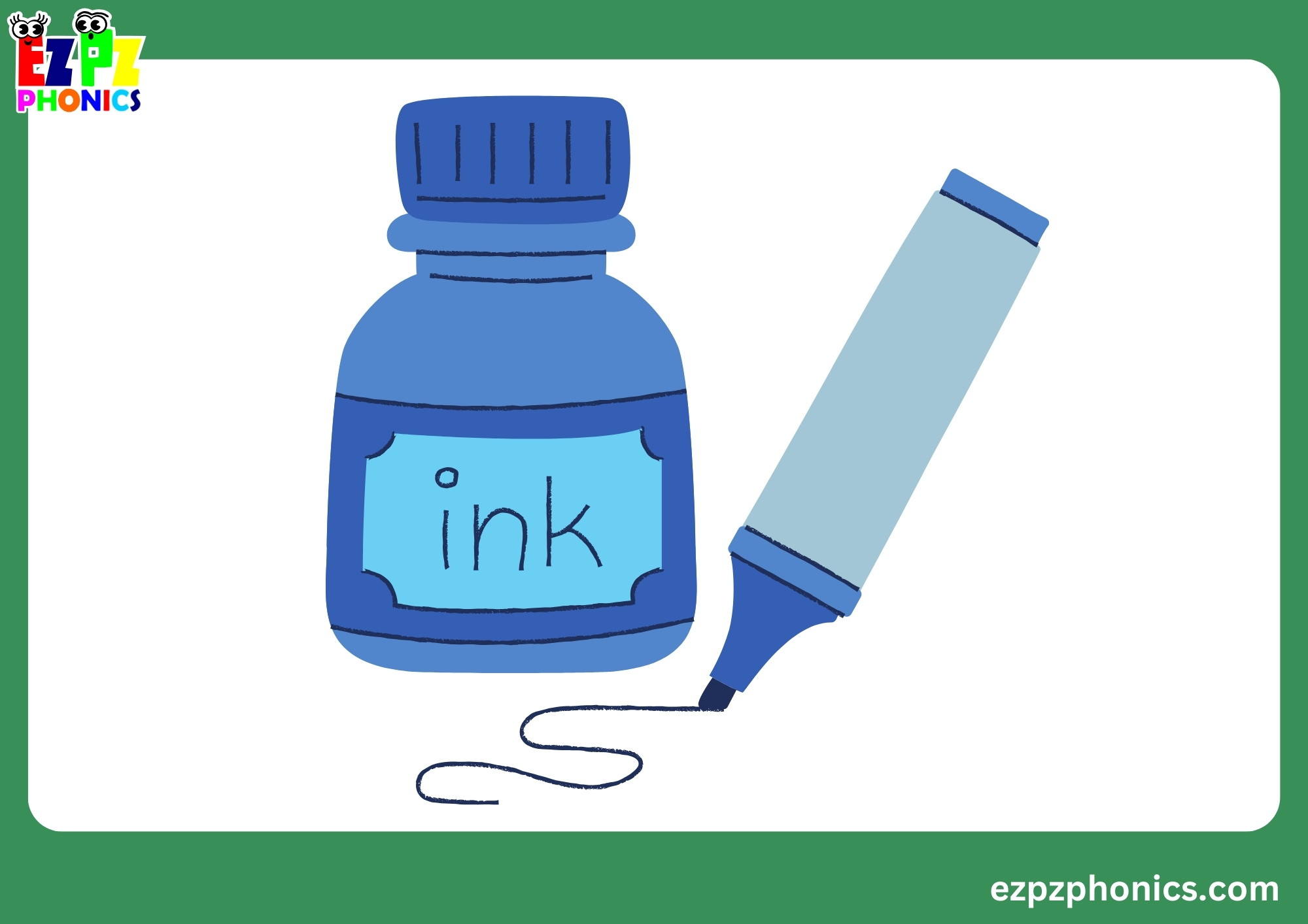 Letter I Free Kindergarten Phonics Alphabet Letter Sounds Flashcards ...