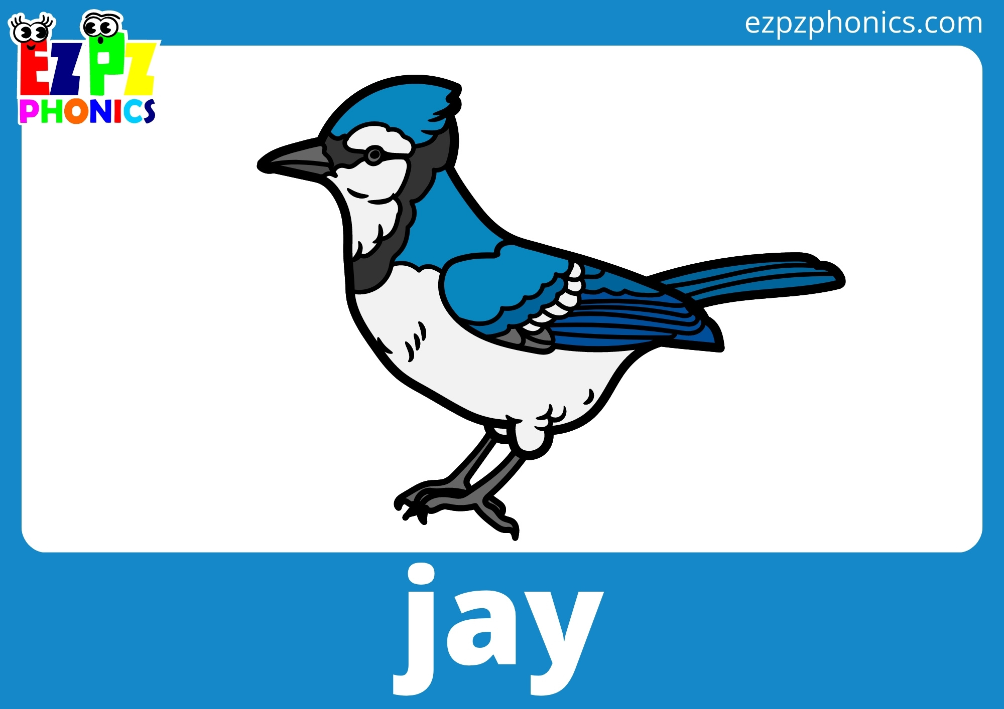 J Beginning Sounds Full Page Flashcards with Words Phonics Alphabet ...