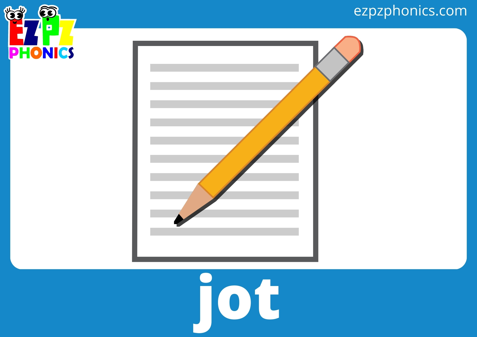 J Beginning Sounds Full Page Flashcards with Words Phonics Alphabet ...