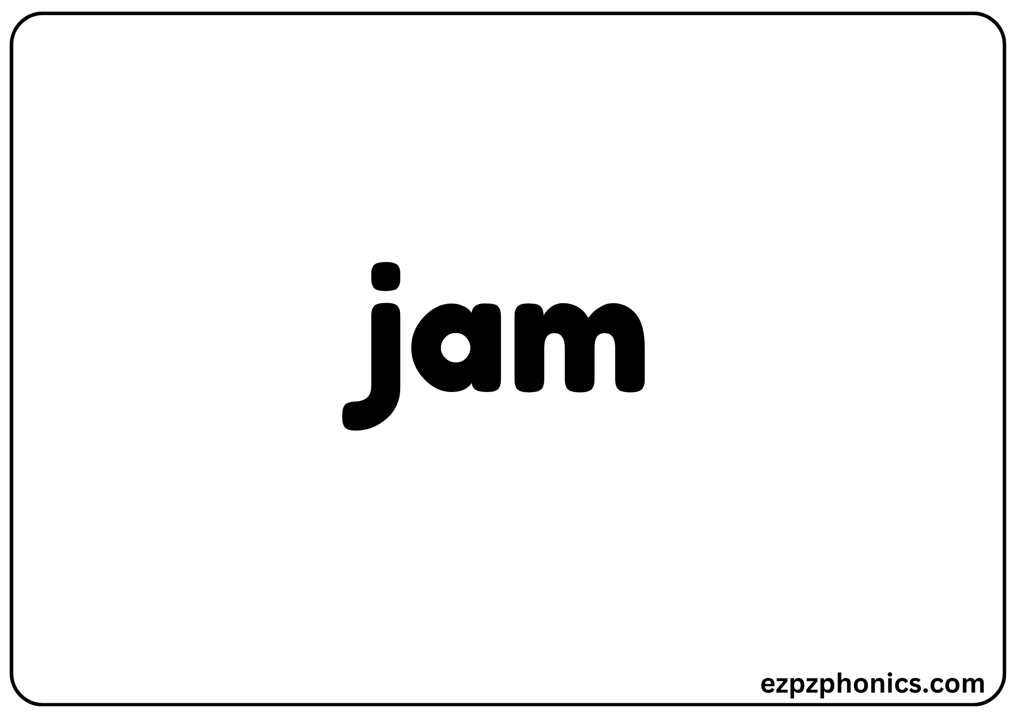 Letter J Free Kindergarten Phonics Alphabet Letter Sounds Flashcards ...