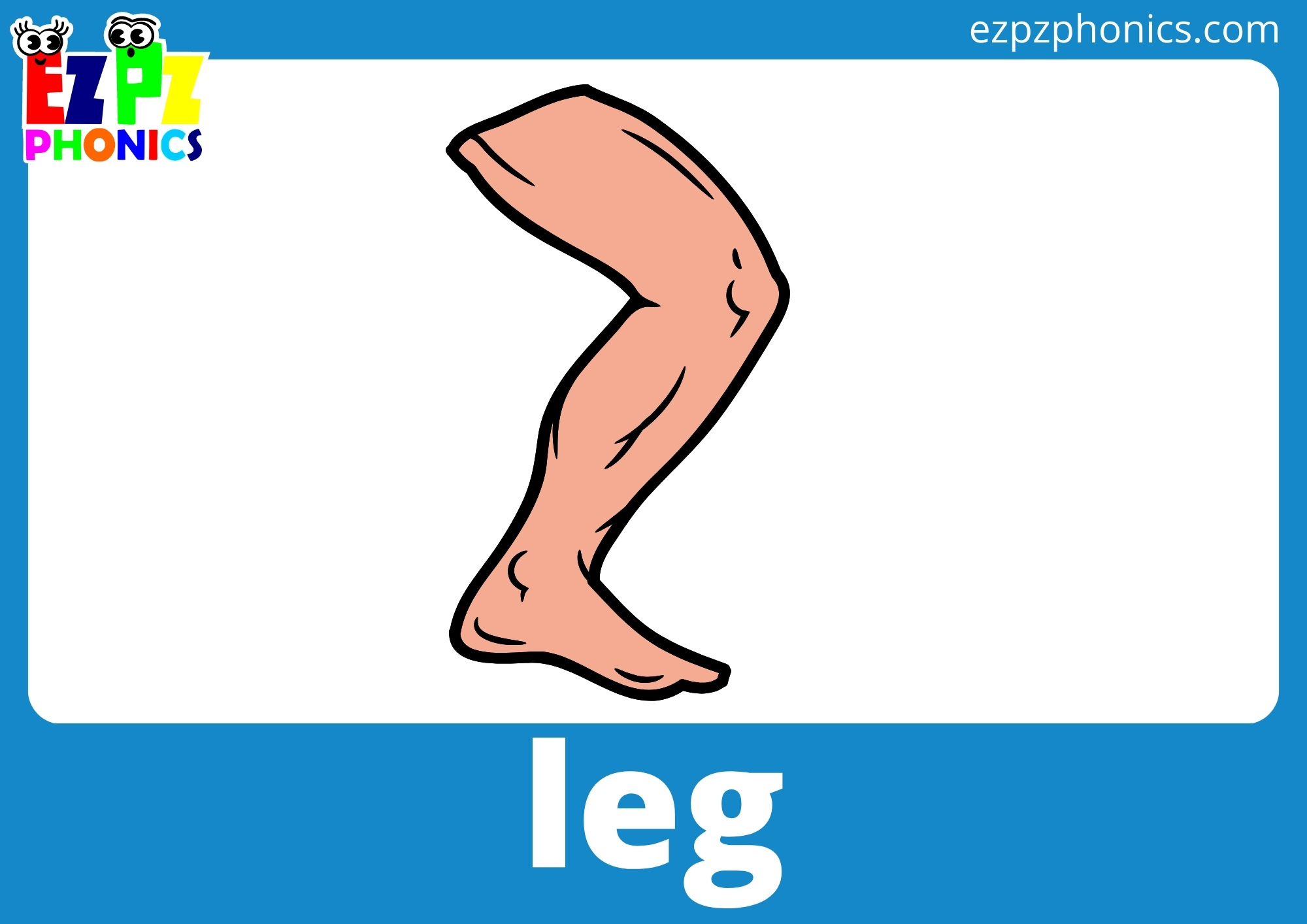 L Beginning Sounds Full Page Flashcards with Words Phonics Alphabet ...