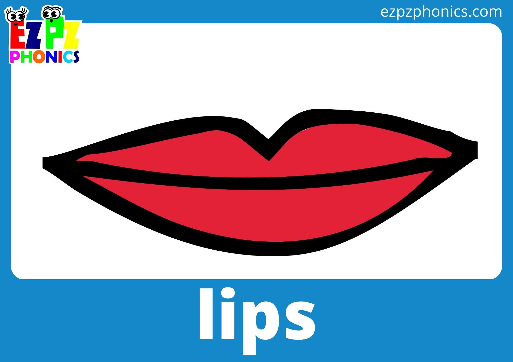 L Beginning Sounds Full Page Flashcards with Words Phonics Alphabet ...