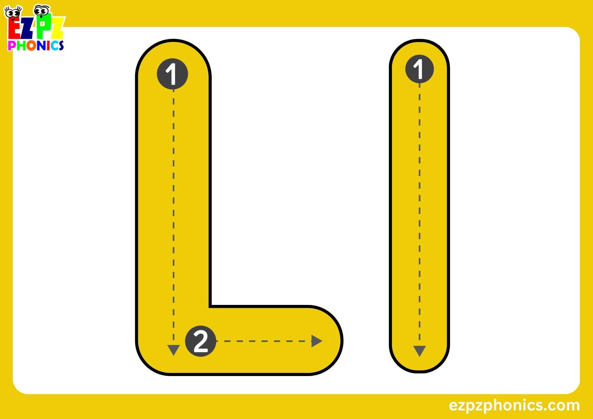 Letter L Free Kindergarten Phonics Alphabet Letter Sounds Flashcards ...