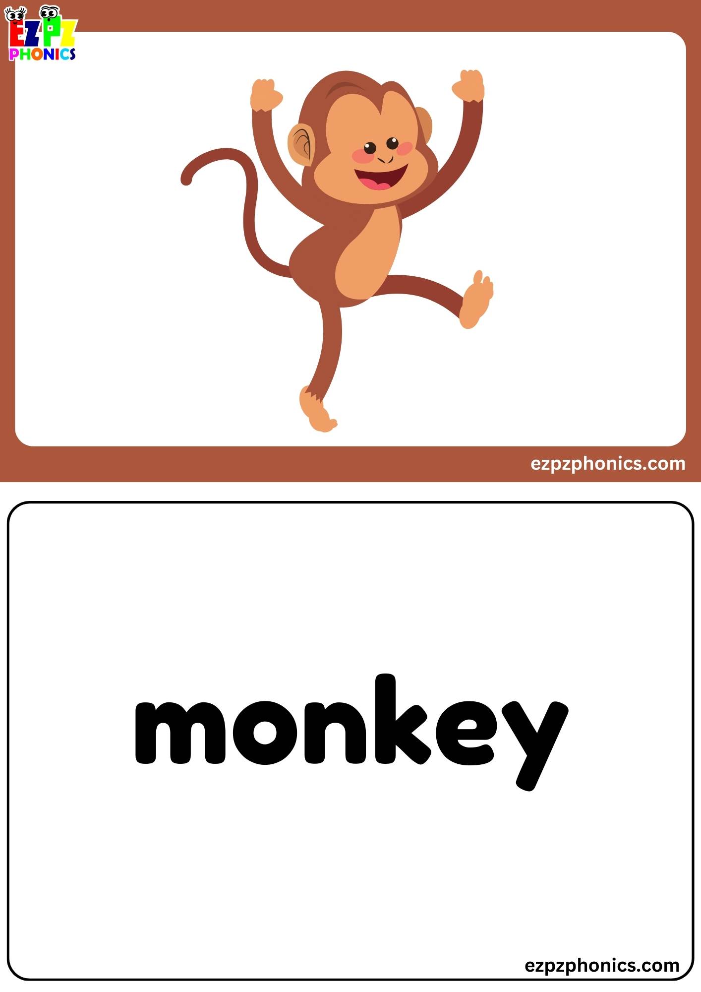 Letter M Free Kindergarten Phonics Alphabet Letter Sounds Flashcards ...