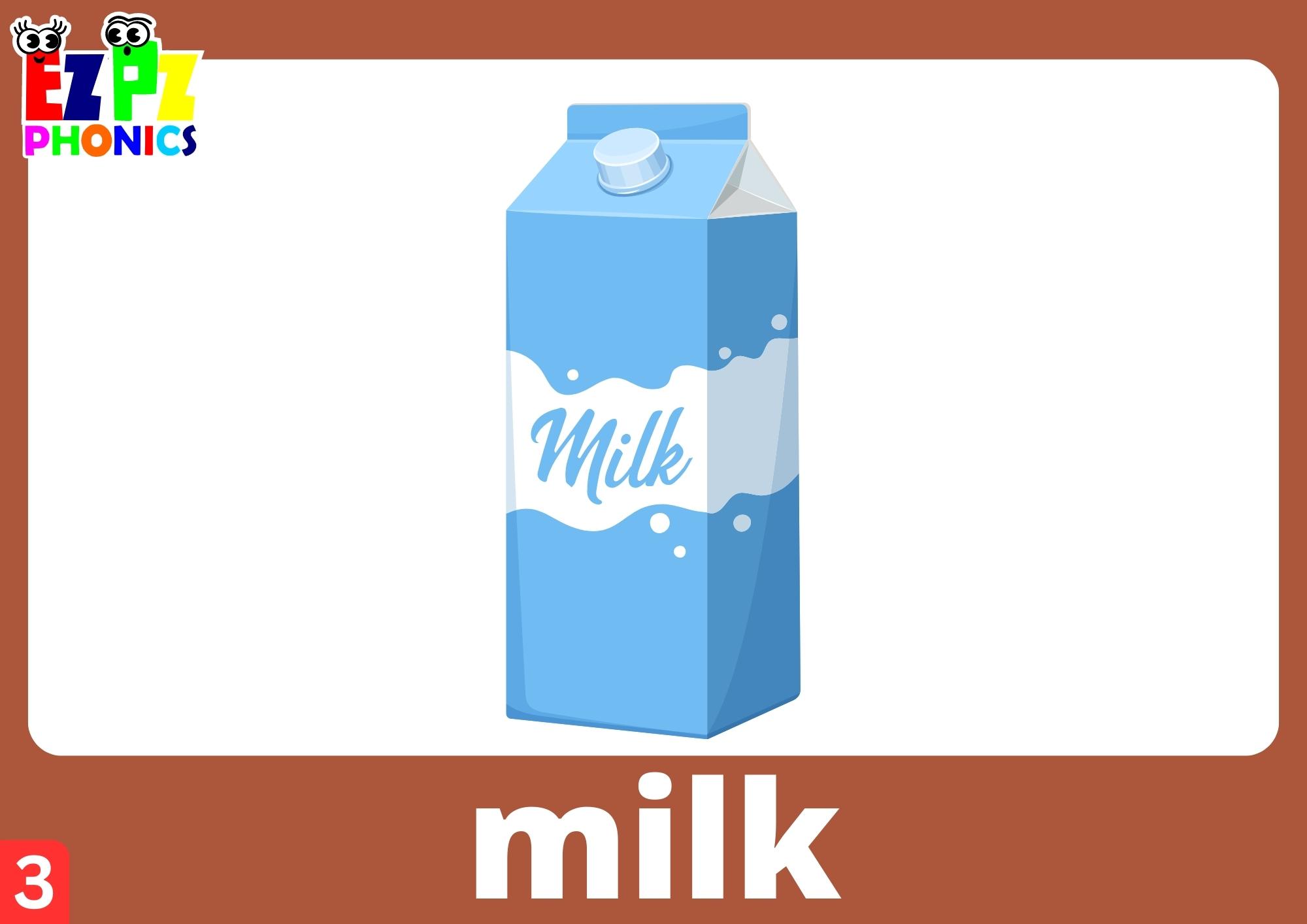 Letter M Words Phonics Flashcards with Images and Words Free Printable ...