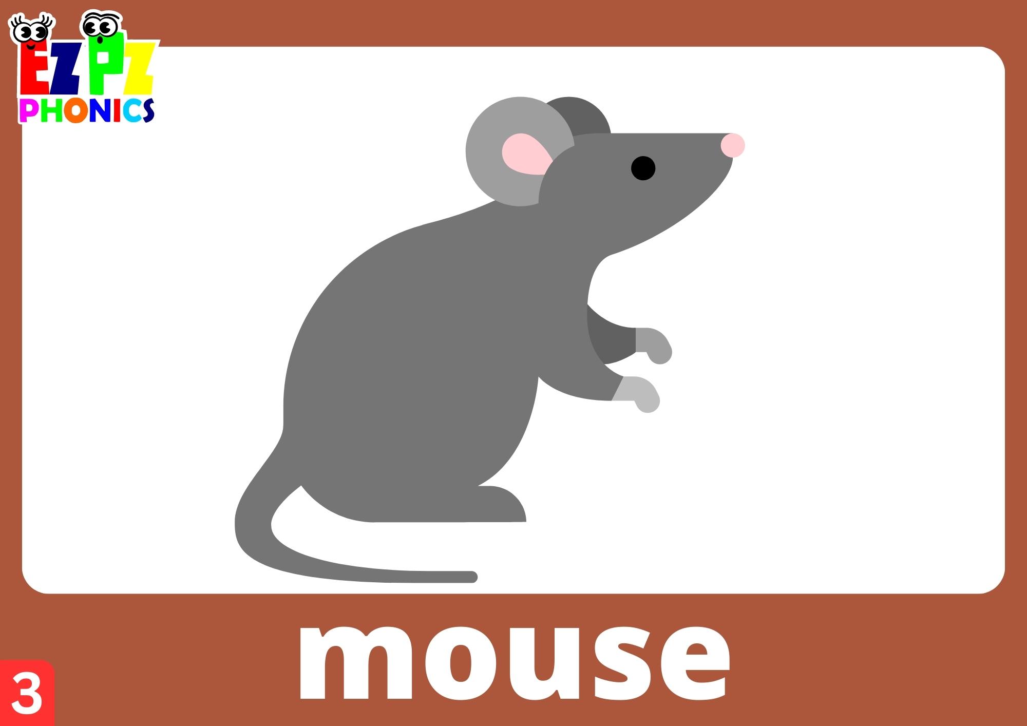 Letter M Words Phonics Flashcards with Images and Words Free Printable ...