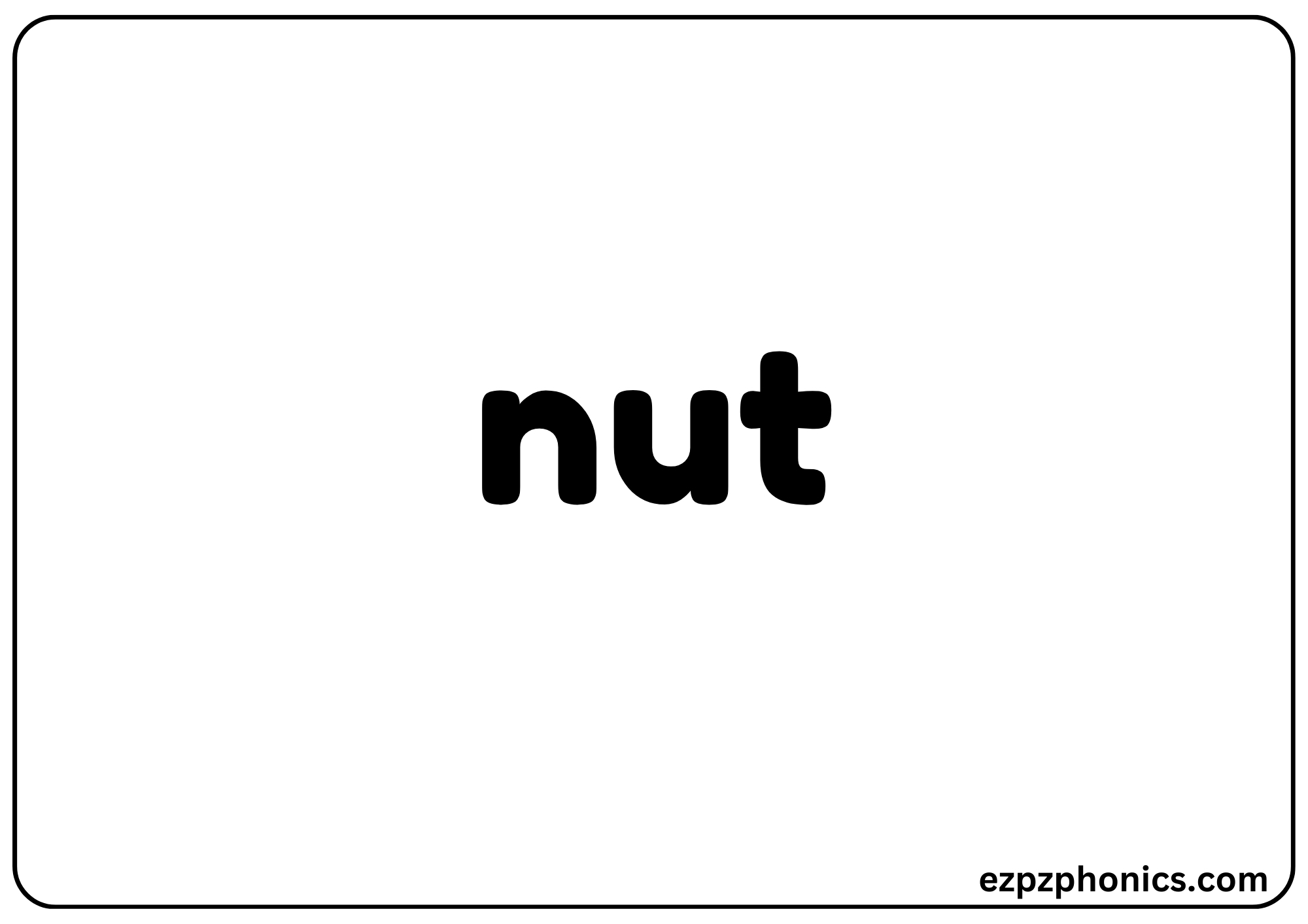 Letter N Free Kindergarten Phonics Alphabet Letter Sounds Flashcards ...