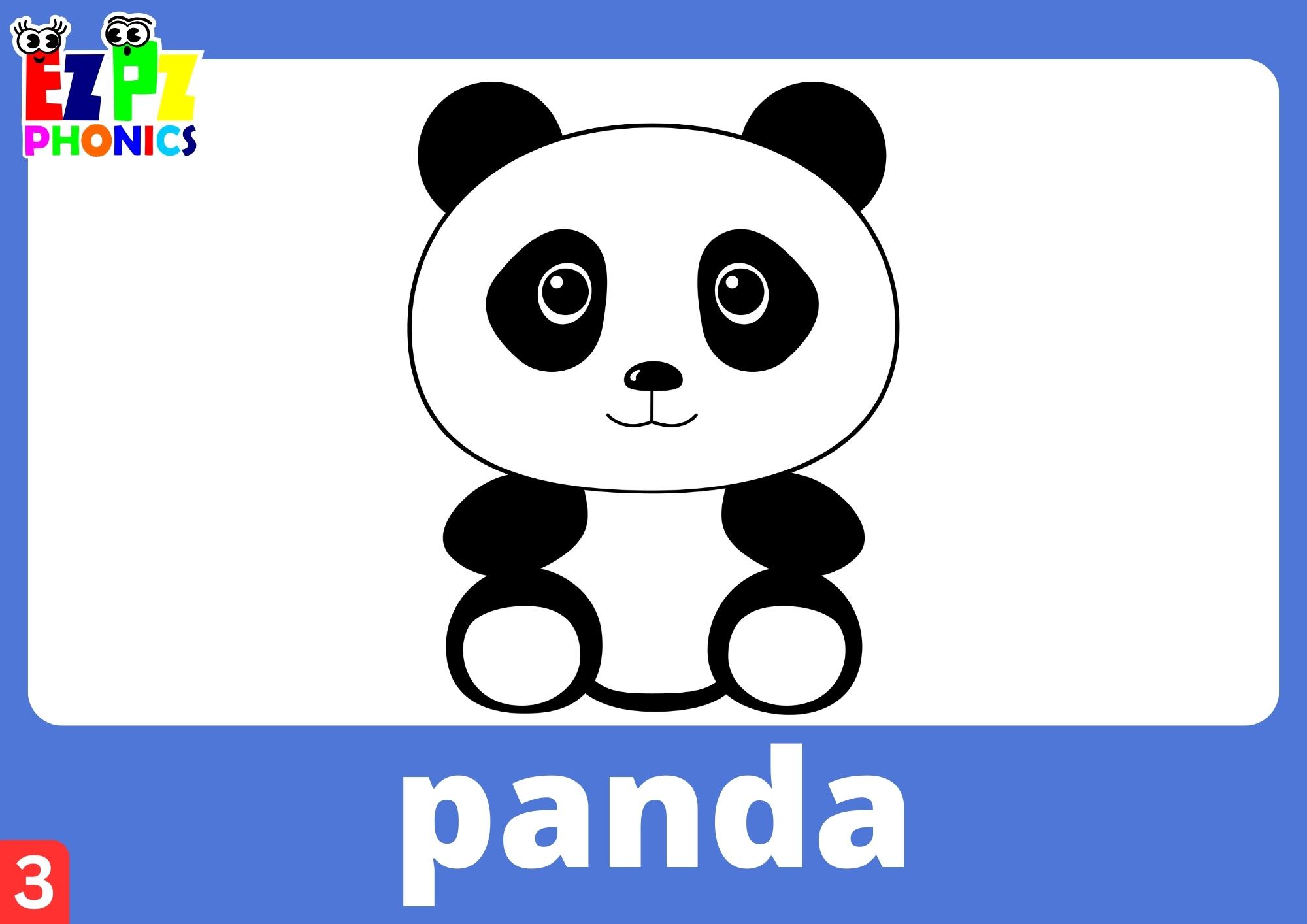 Letter P Words Phonics Flashcards with Images and Words Free Printable ...