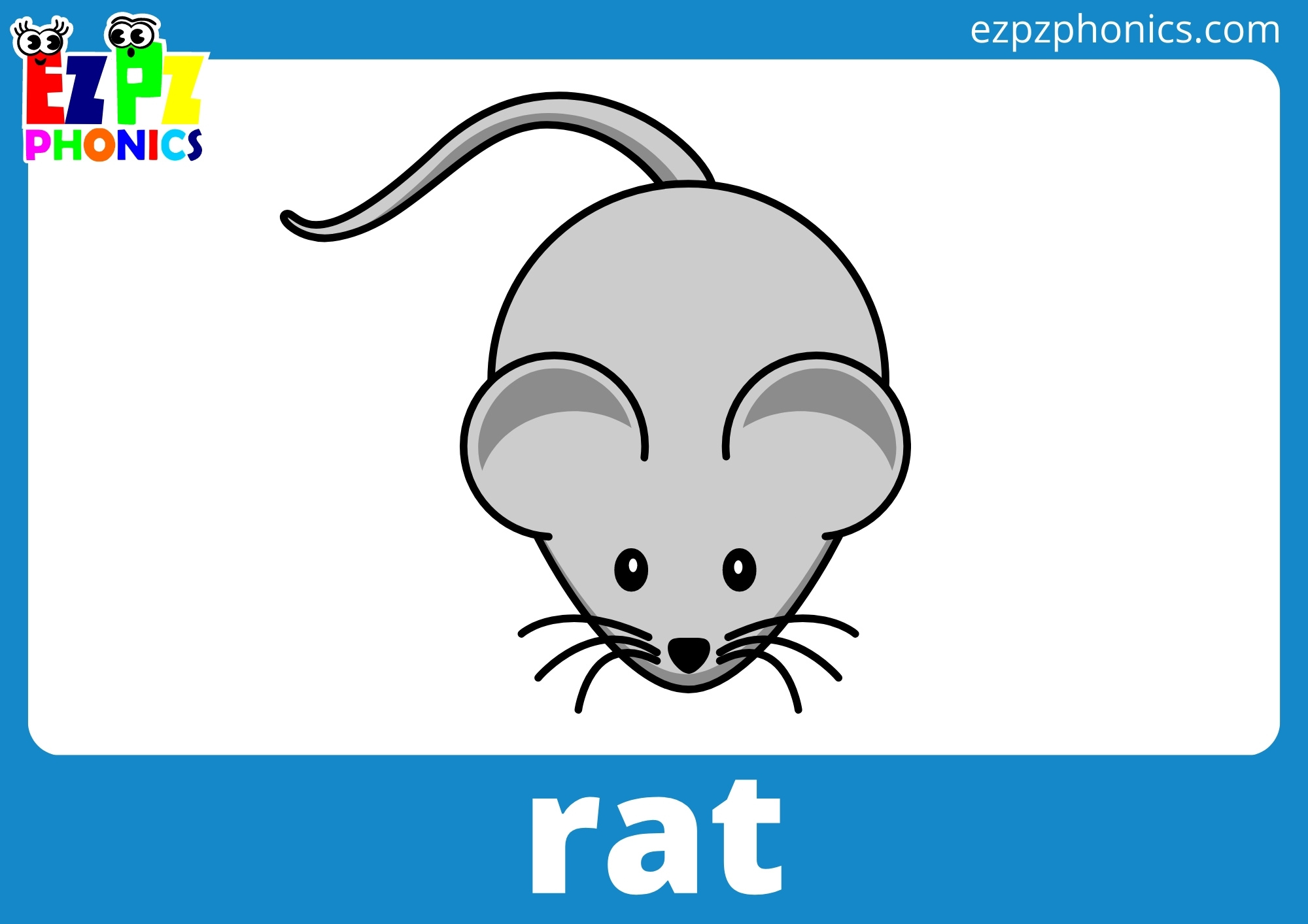 R Beginning Sounds Full Page Flashcards with Words Phonics Alphabet ...