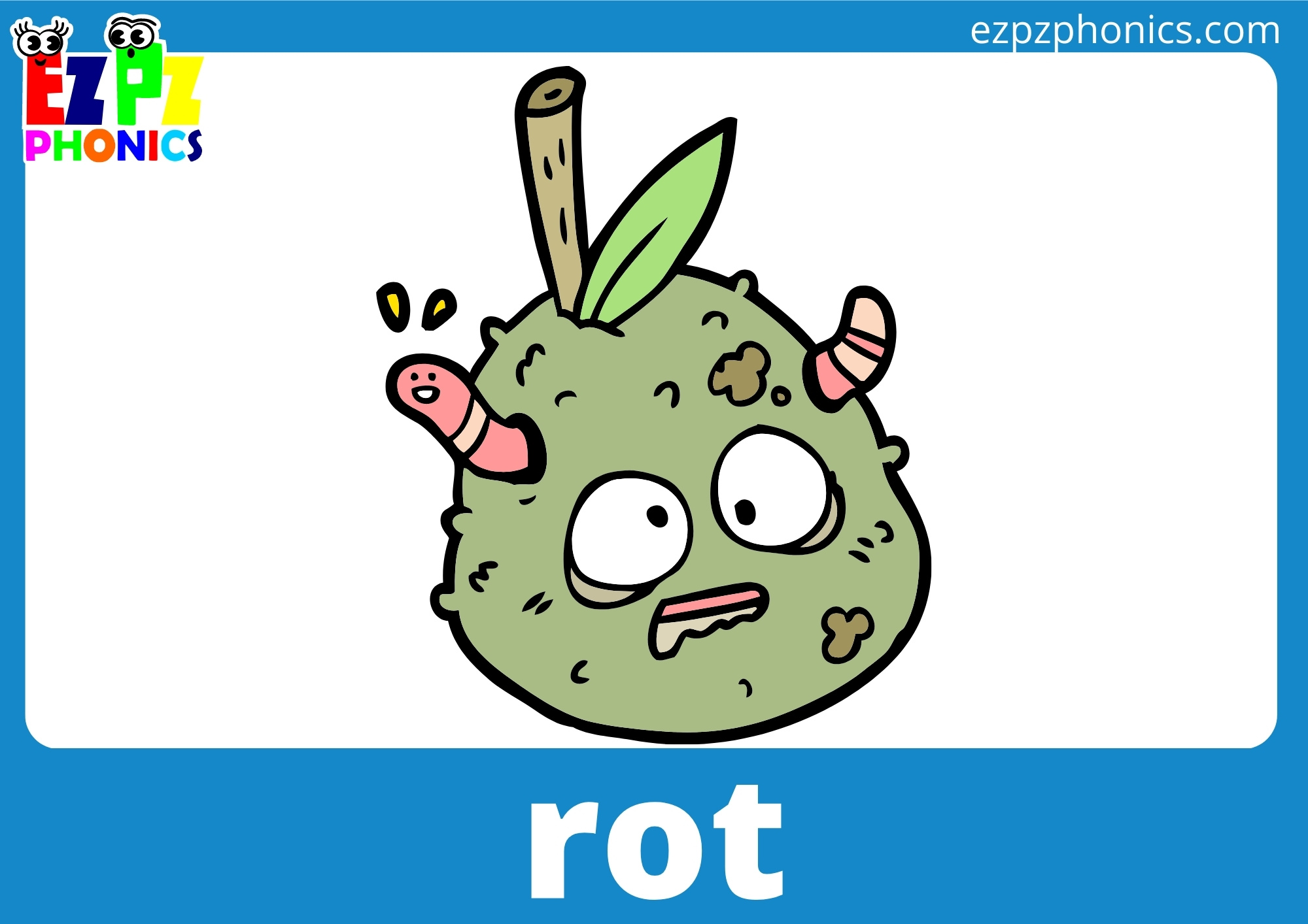 R Beginning Sounds Full Page Flashcards with Words Phonics Alphabet ...