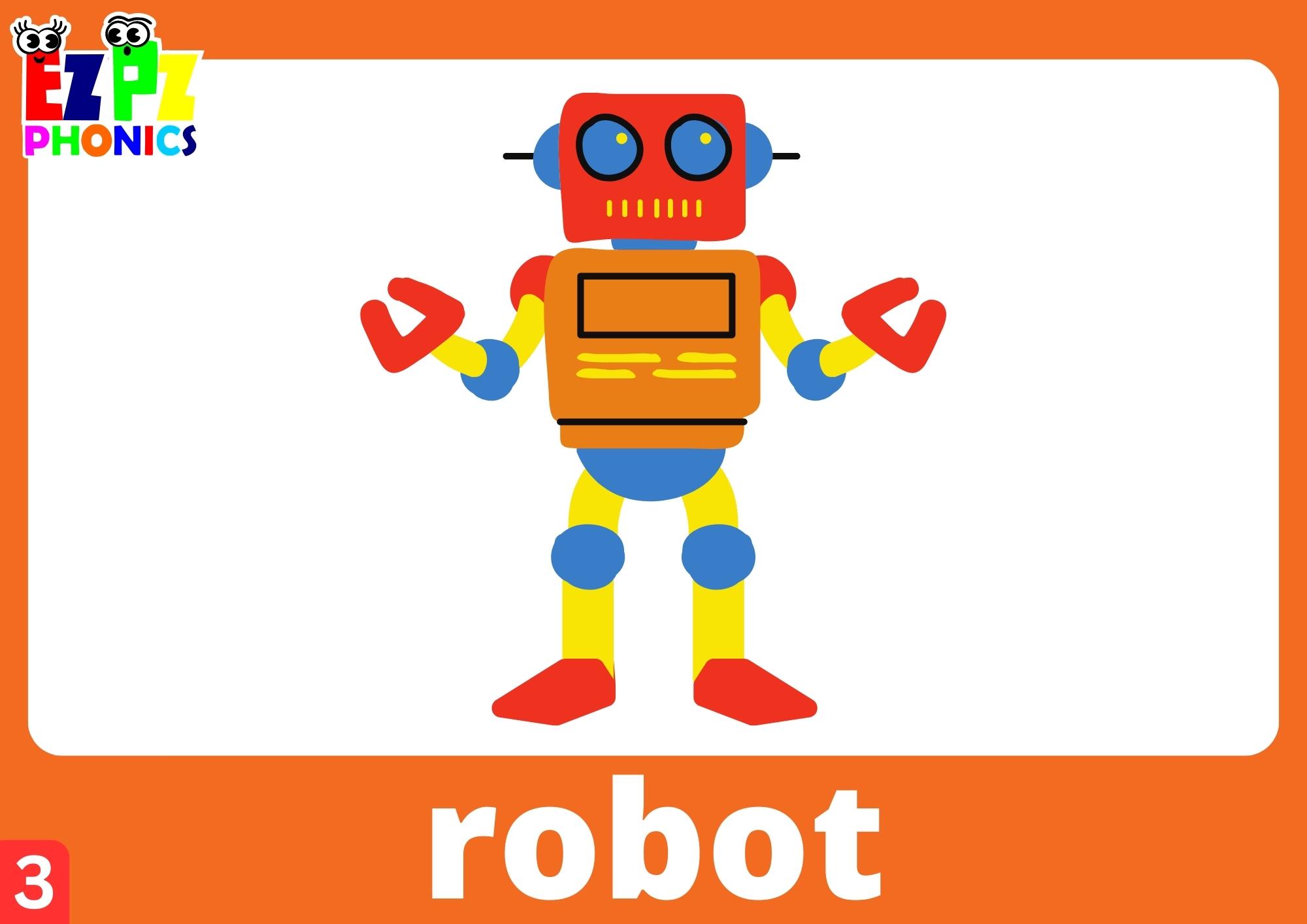 Letter R Words Phonics Flashcards with Images and Words Free Printable ...