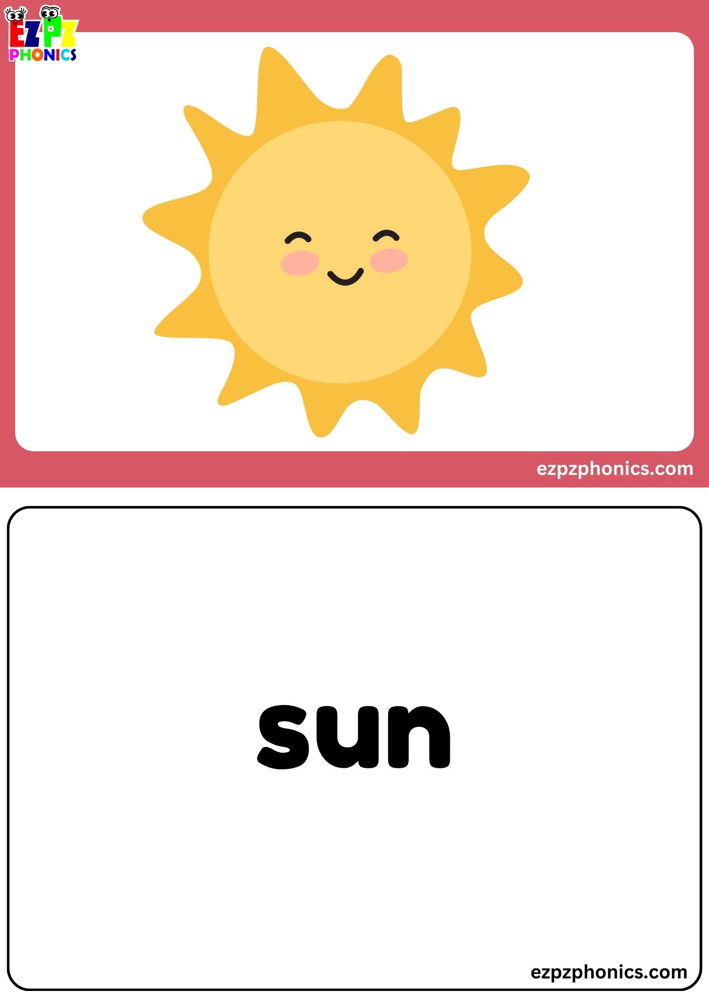 Letter S Free Kindergarten Phonics Alphabet Letter Sounds Flashcards ...