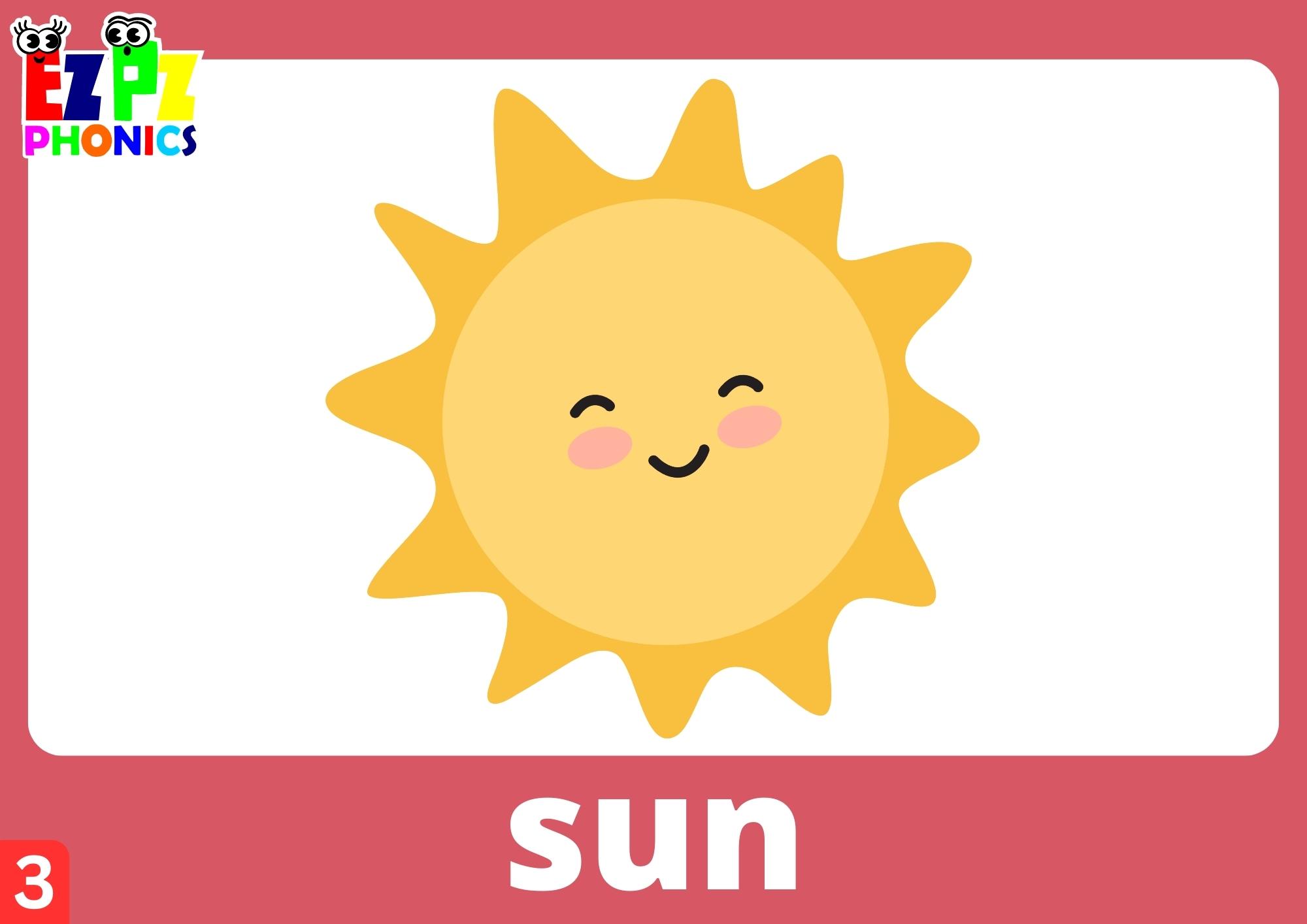 Letter S Words Phonics Flashcards with Images and Words Free Printable ...