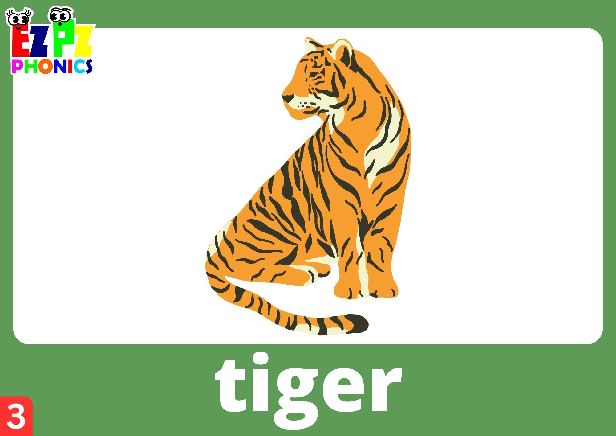 Letter T Words Phonics Flashcards with Images and Words Free Printable ...