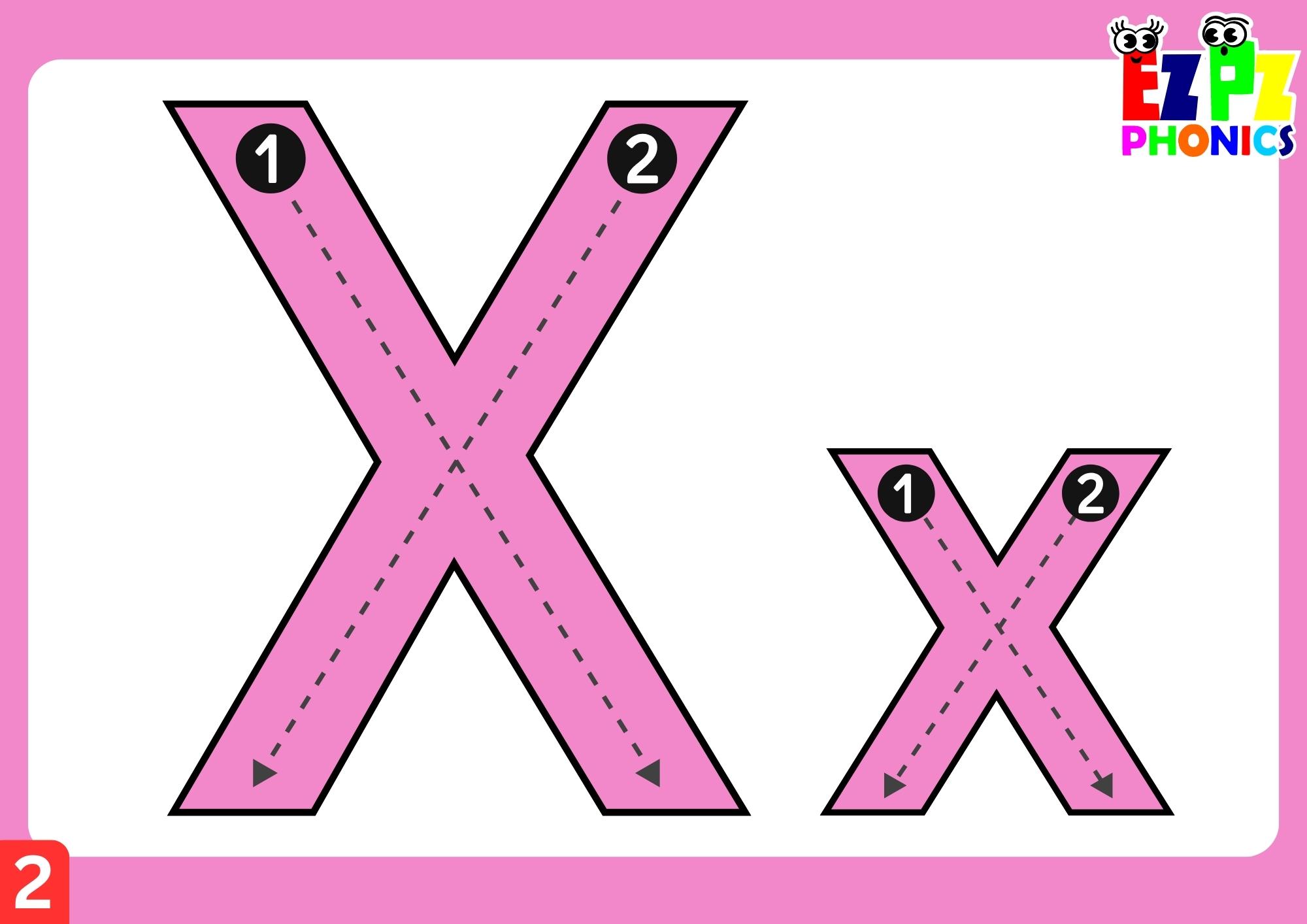 Letter Xx Flashcards with Words Group 3 PDF Download - ezpzphonics.com