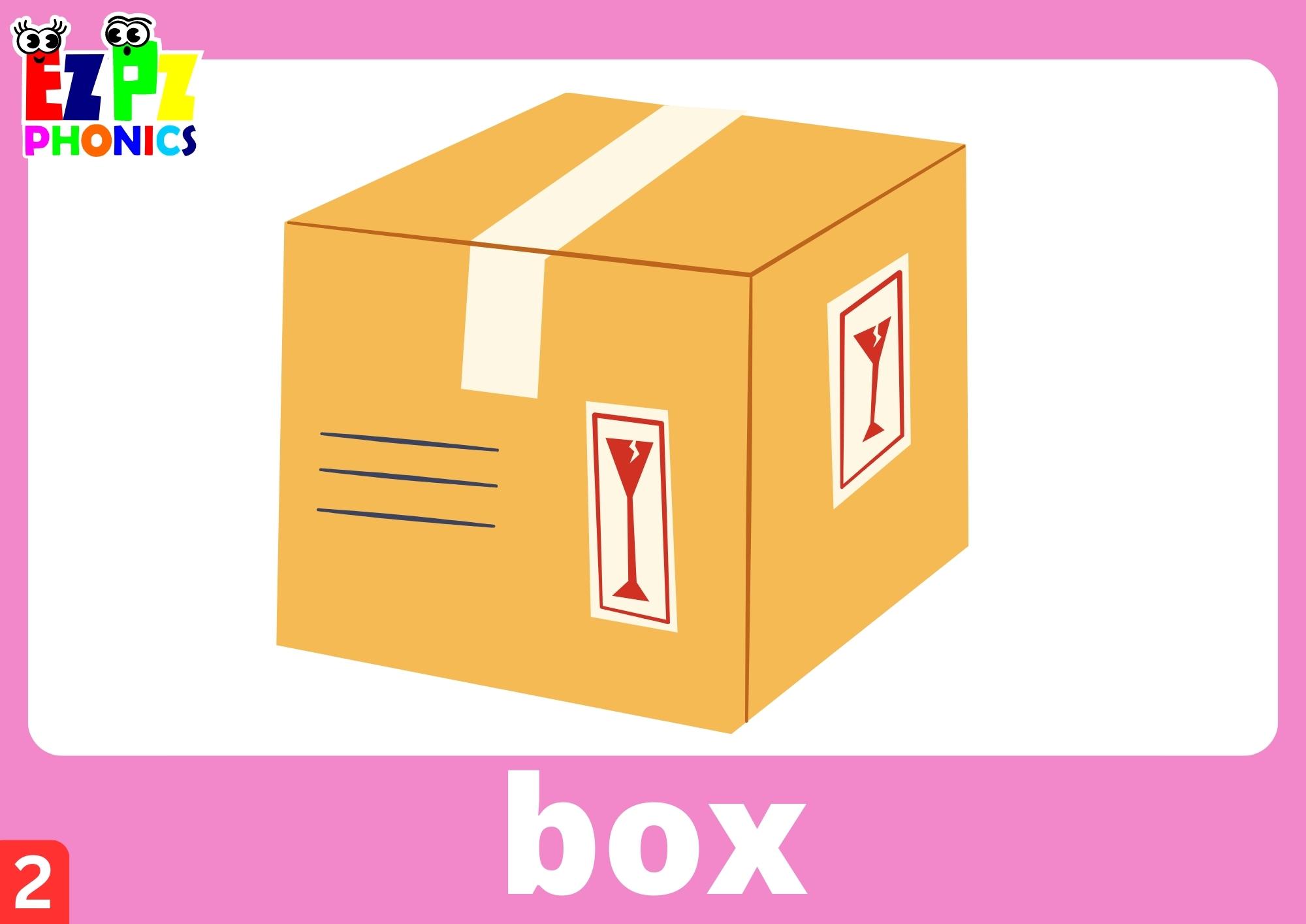 Letter Xx Flashcards with Words Group 3 PDF Download - ezpzphonics.com