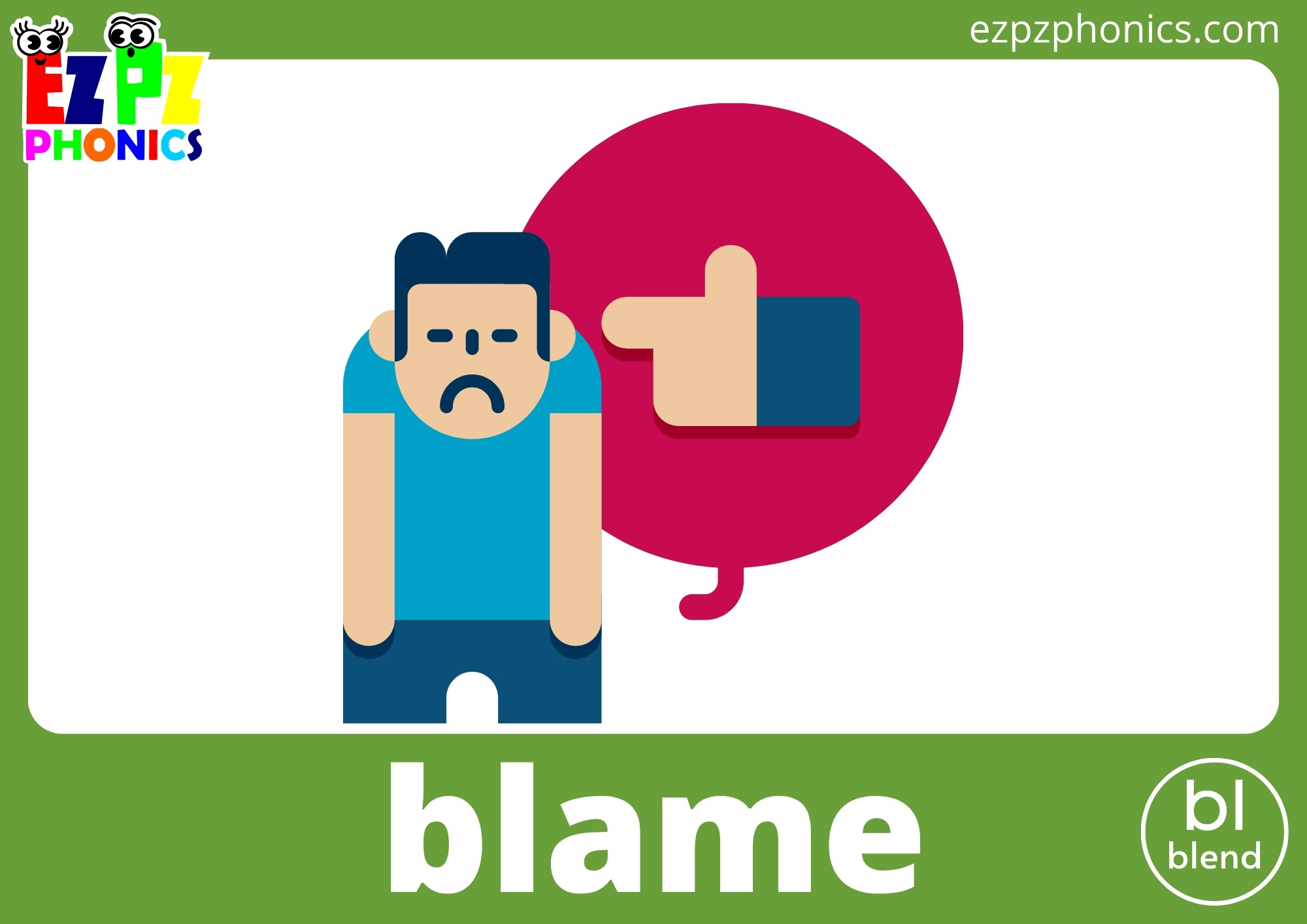 BL Blends Phonics Flashcards with Images and Words Download Free ...