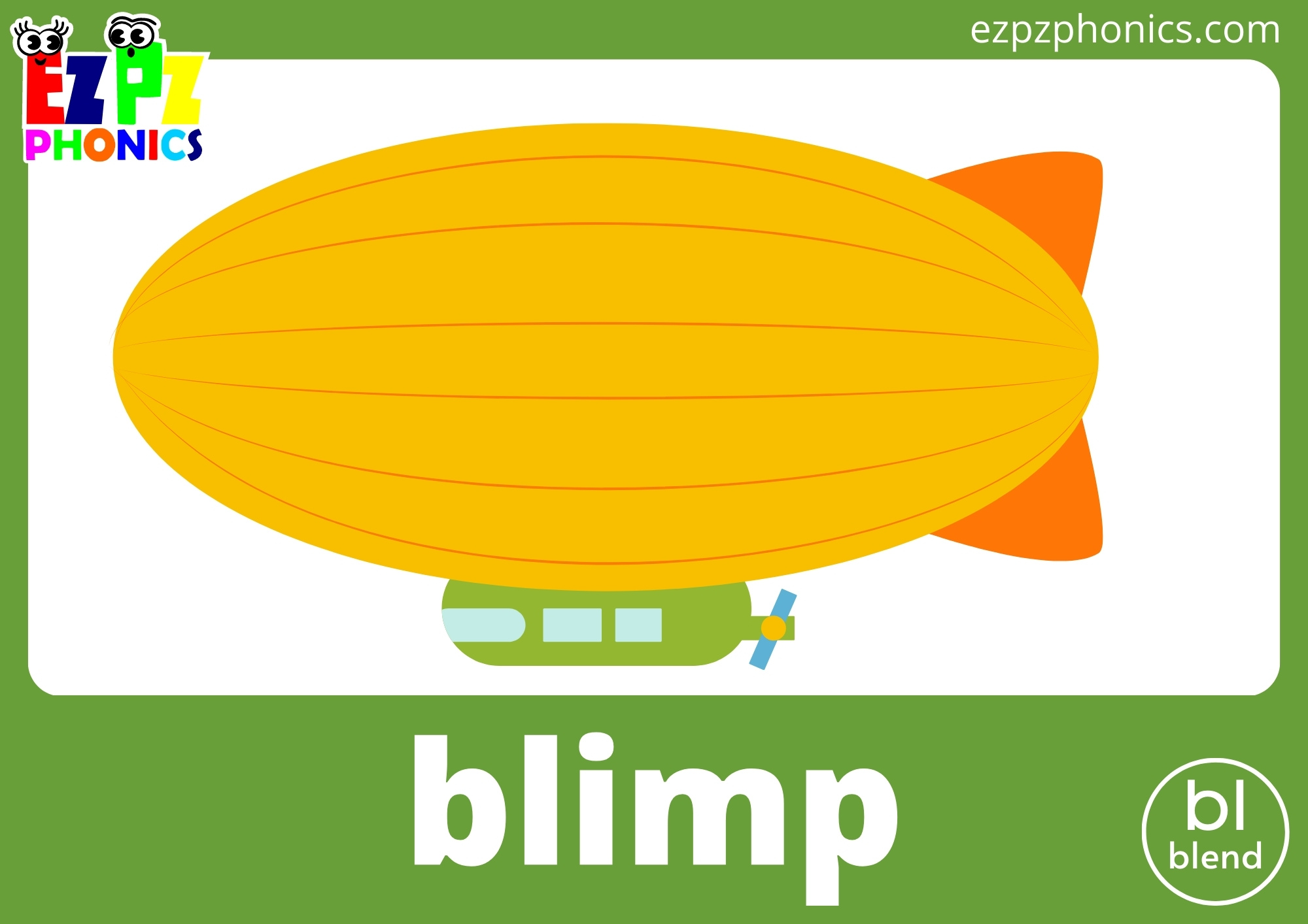 BL Blends Phonics Flashcards with Images and Words Download Free ...