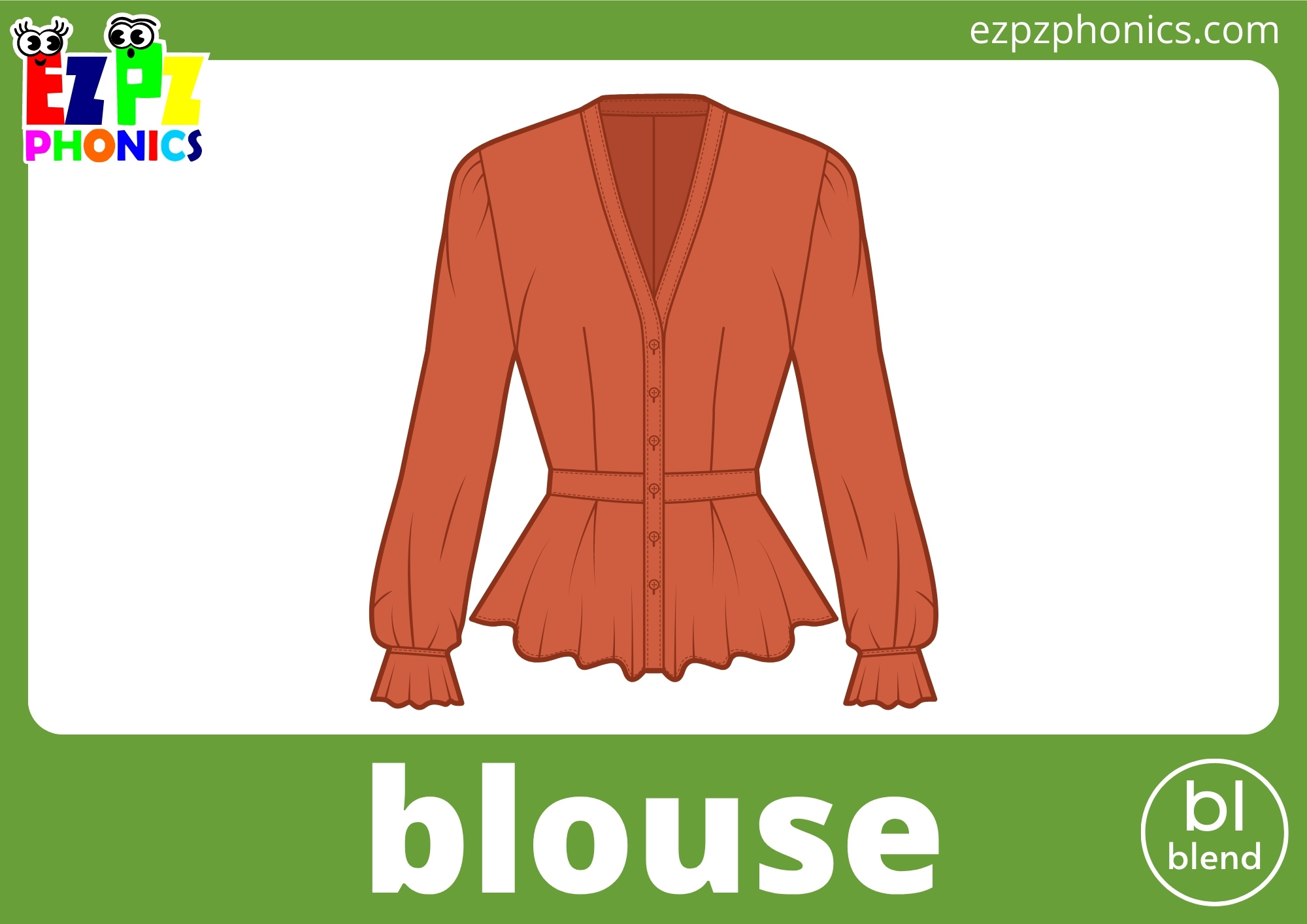 BL Blends Phonics Flashcards with Images and Words Download Free ...