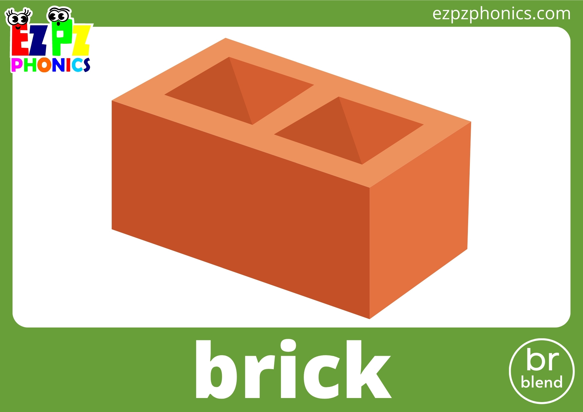 BR Blends Phonics Flashcards with Images and Words Download Free ...