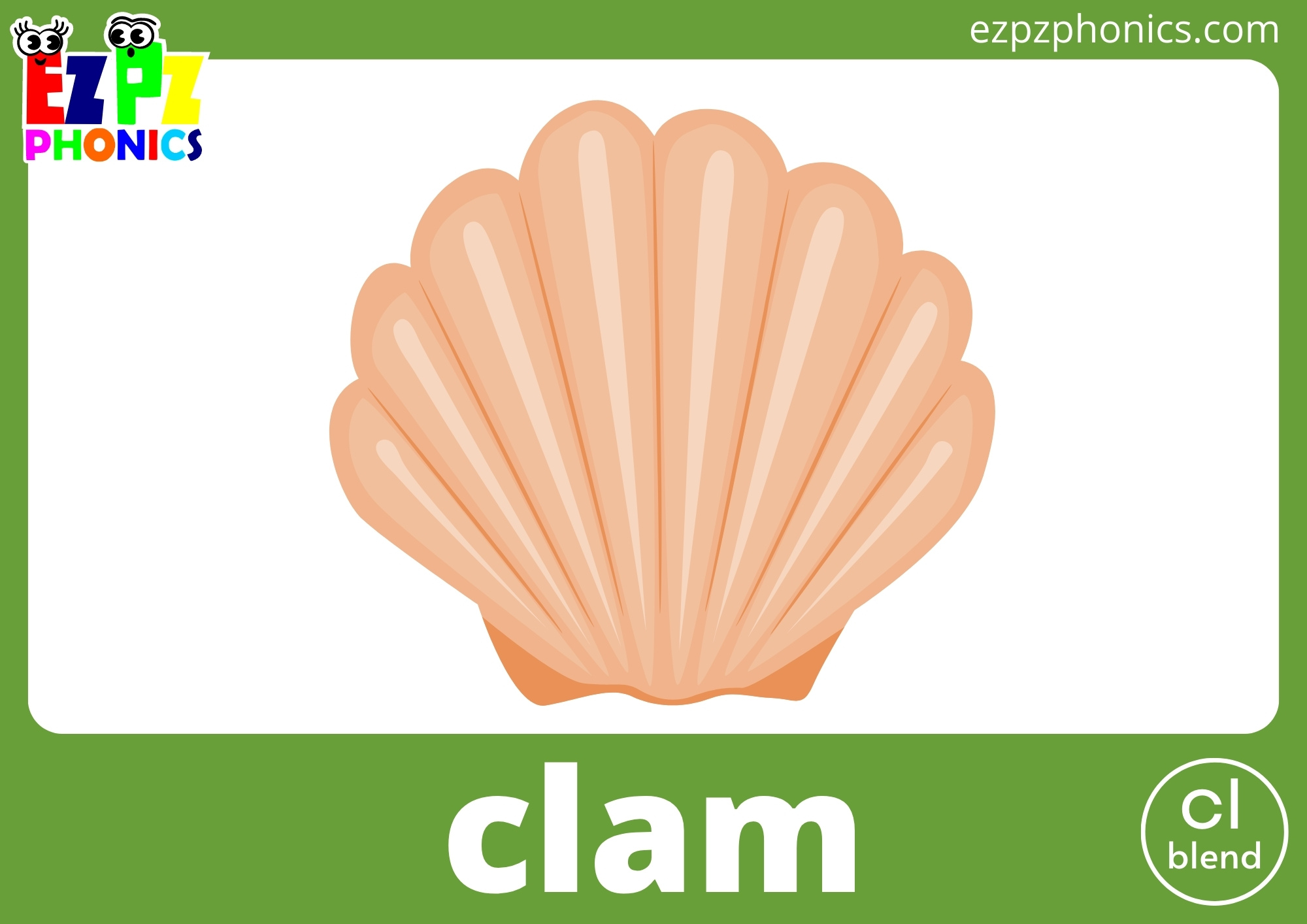 CL Blend Phonics Flashcards - ezpzphonics.com