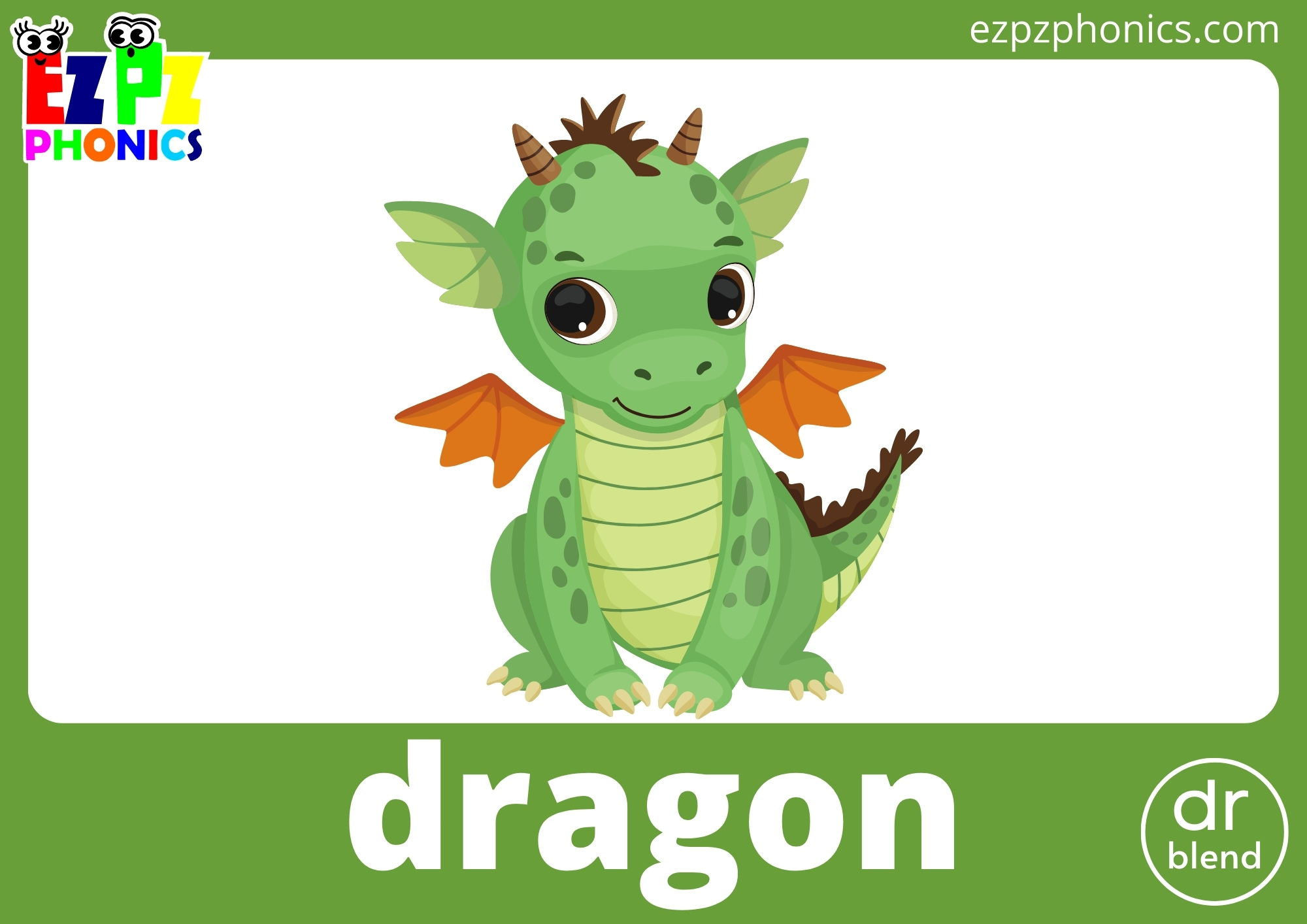 DR Blend Phonics Flashcards - ezpzphonics.com