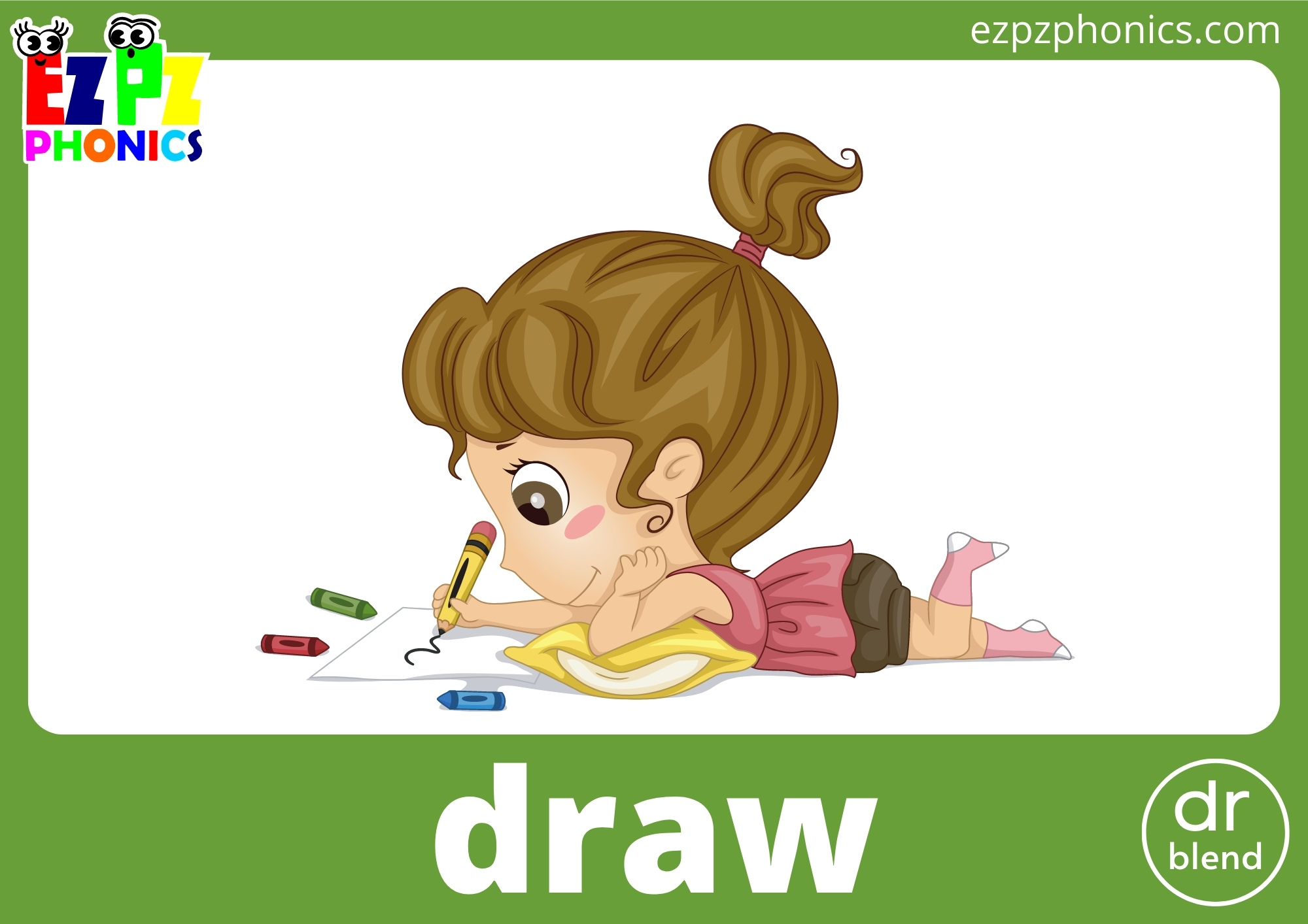 DR Blend Phonics Flashcards - ezpzphonics.com