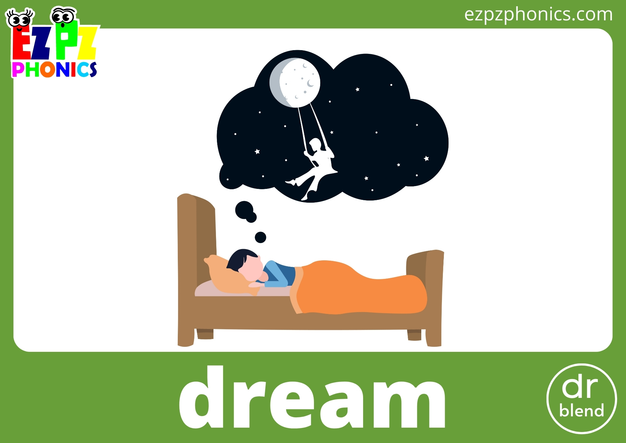 DR Blend Phonics Flashcards - ezpzphonics.com