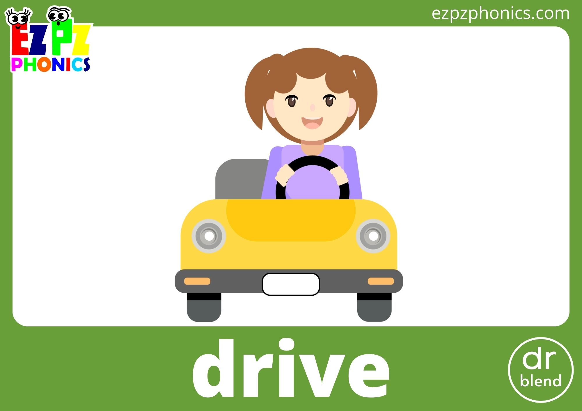 DR Blend Phonics Flashcards - ezpzphonics.com