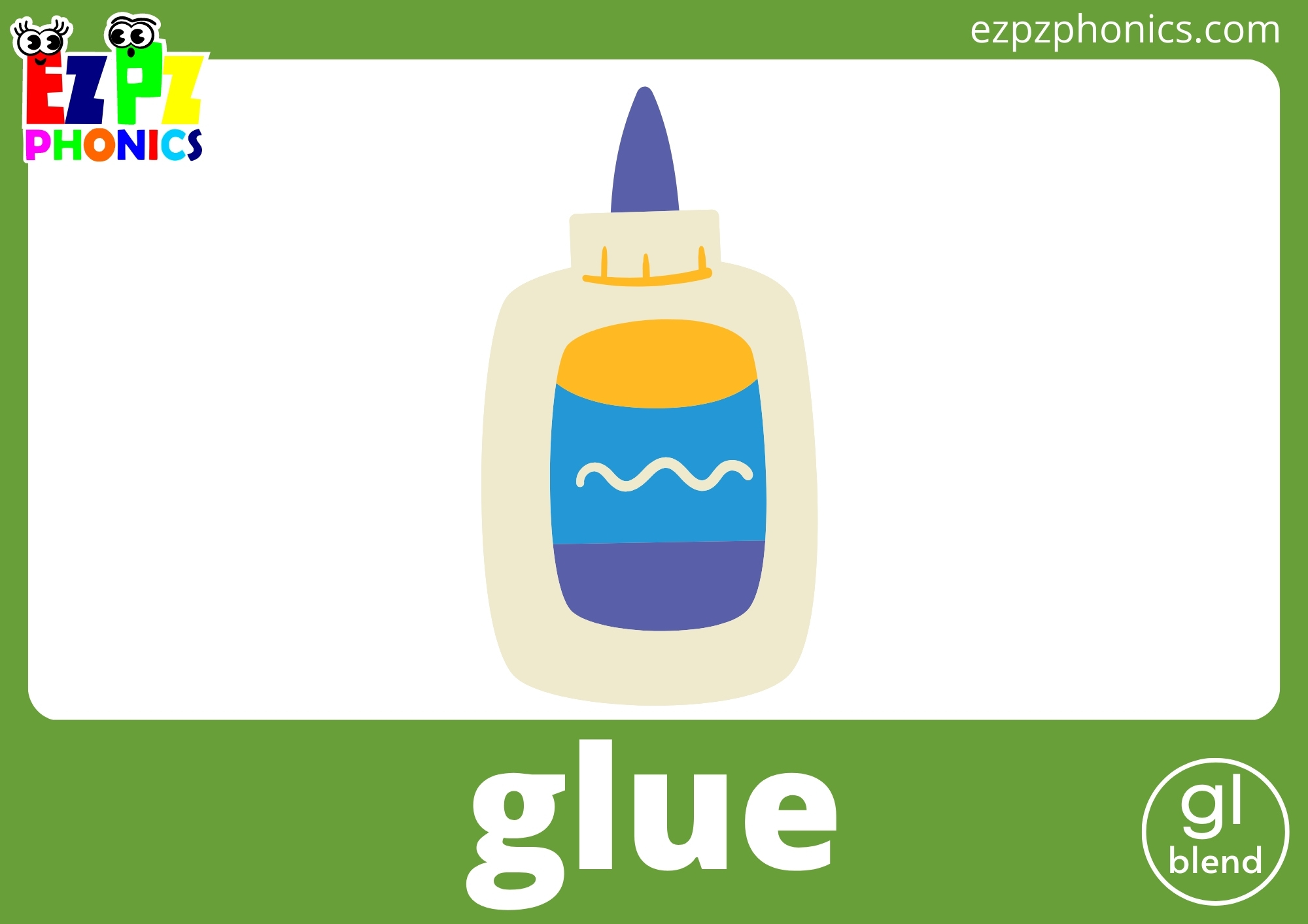 GL Blends Phonics Flashcards with Images and Words Download Free ...