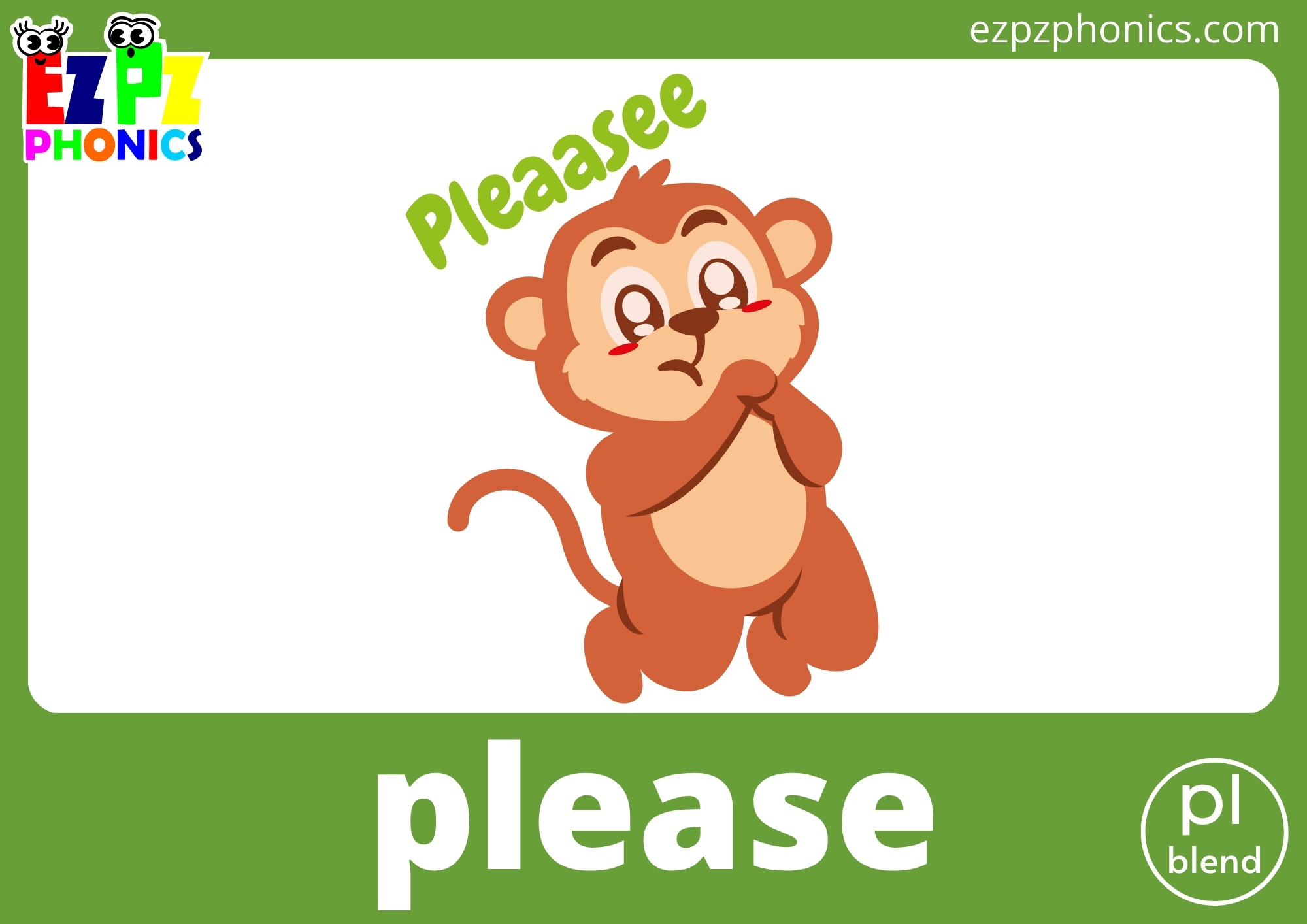 PL Blends Phonics Flashcards with Images and Words Download Free ...