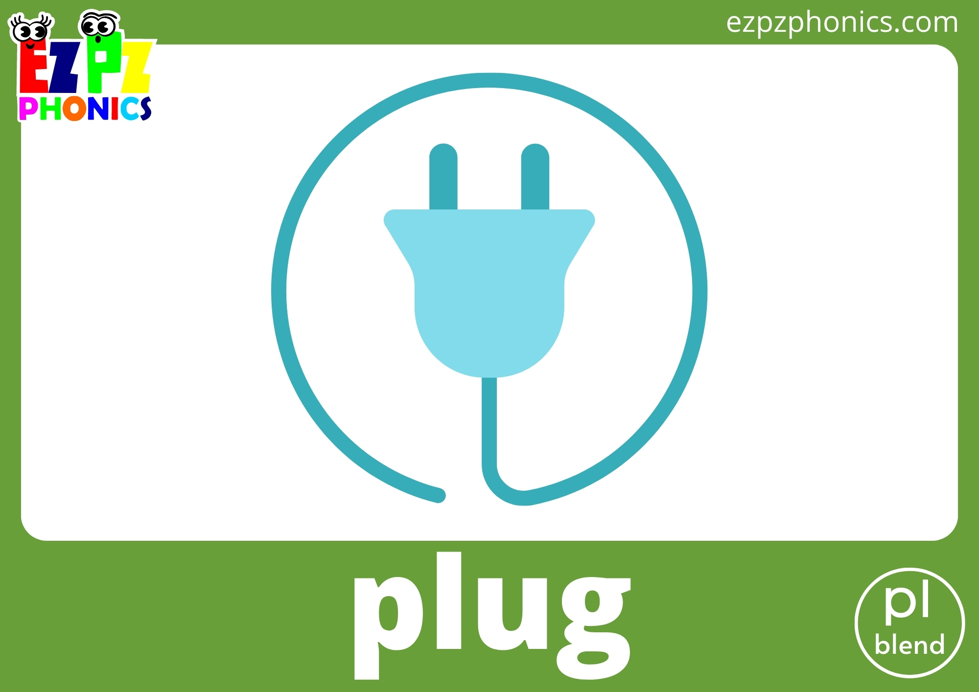 PL Blend Phonics Flashcards - ezpzphonics.com