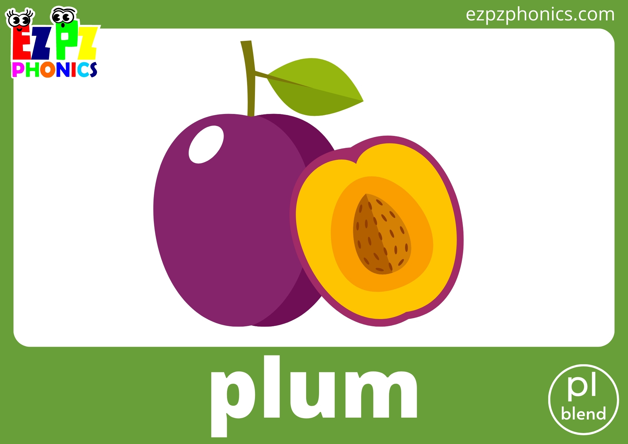PL Blends Phonics Flashcards with Images and Words Download Free ...