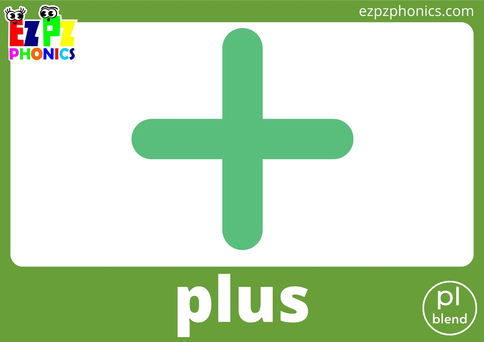 PL Blends Phonics Flashcards with Images and Words Download Free ...