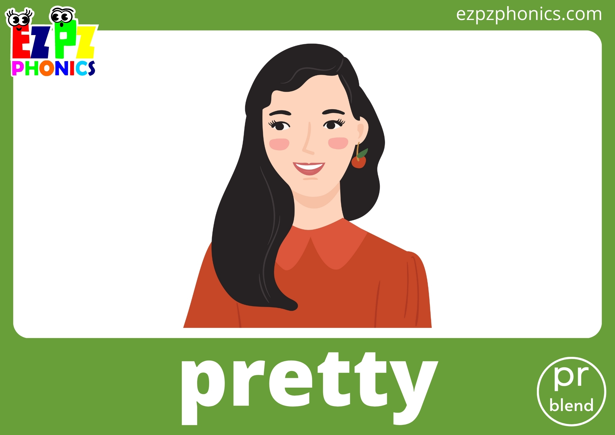 PR Blend Phonics Flashcards - ezpzphonics.com
