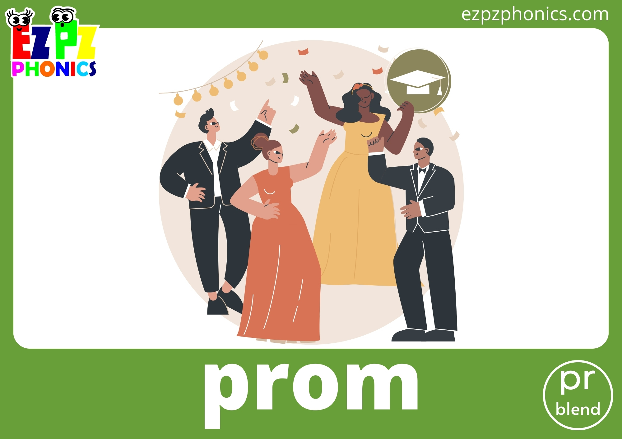 PR Blends Phonics Flashcards with Images and Words Download Free ...