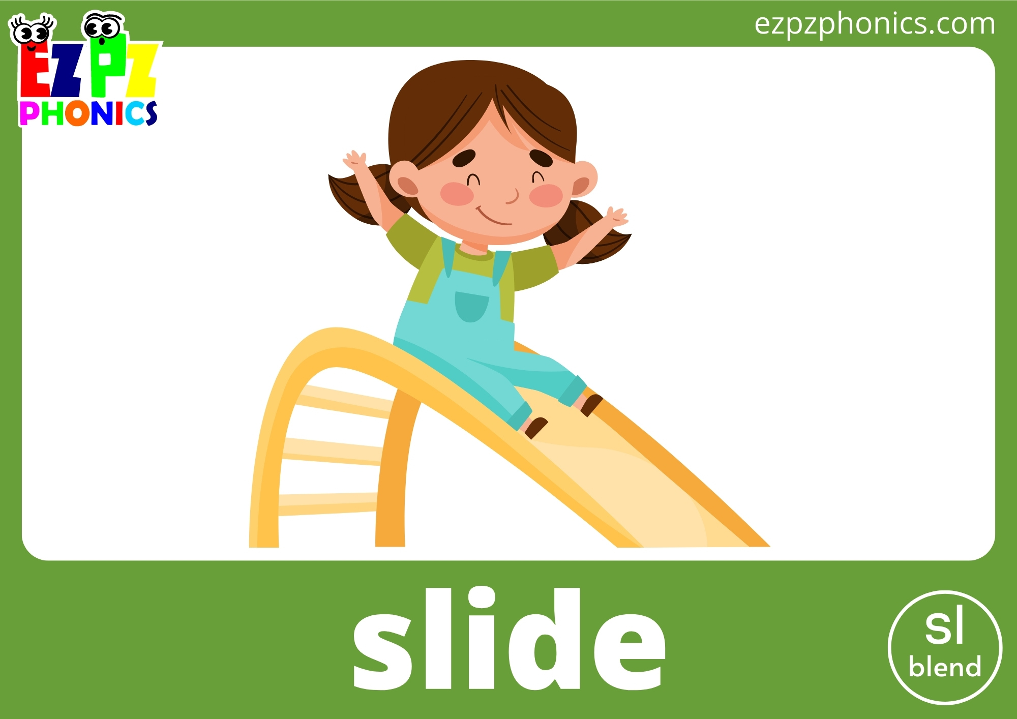 SL Blends Phonics Flashcards with Images and Words Download Free ...
