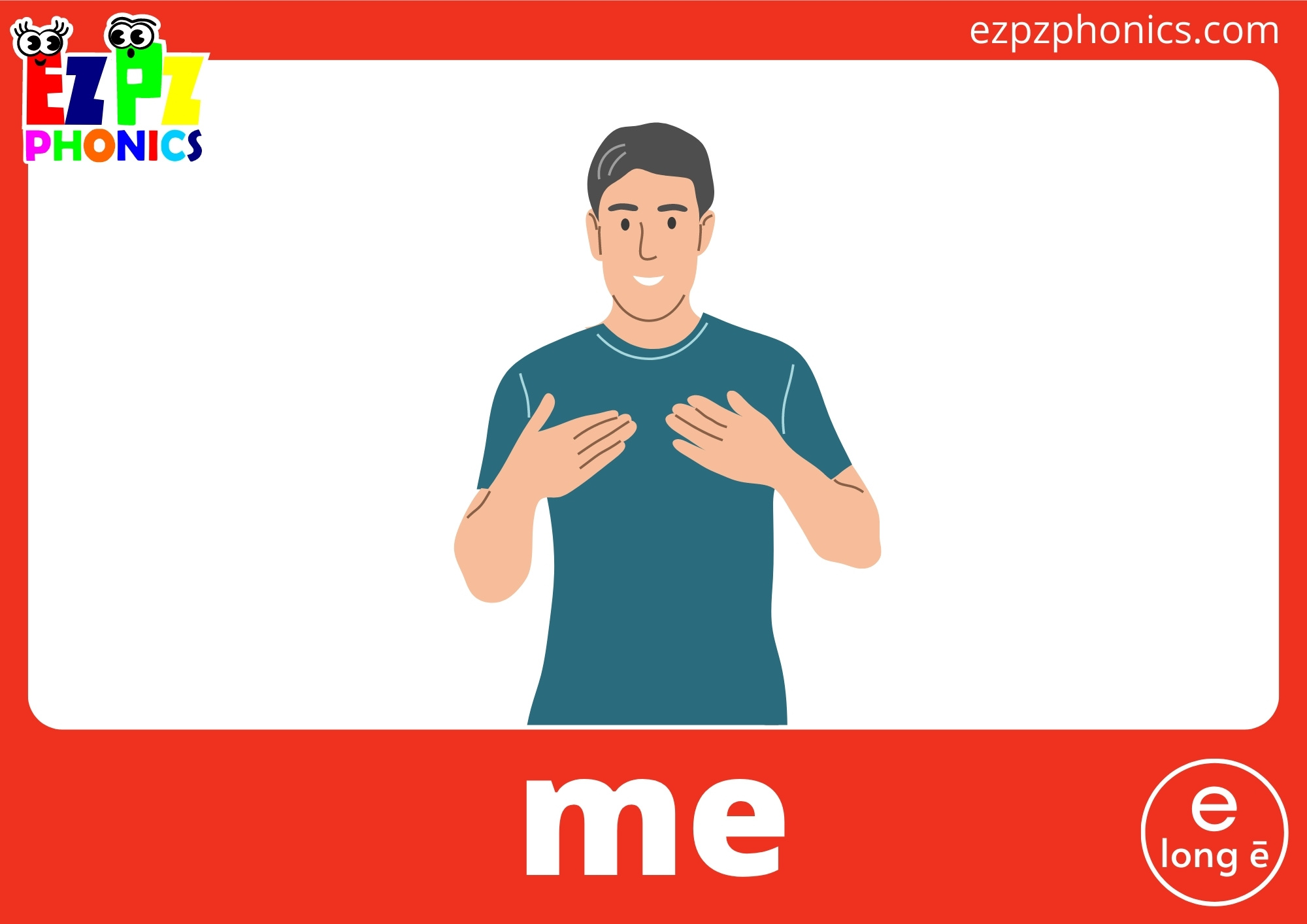 e Words List Long E Vowel Sounds Flashcards with Images and Words Free ...